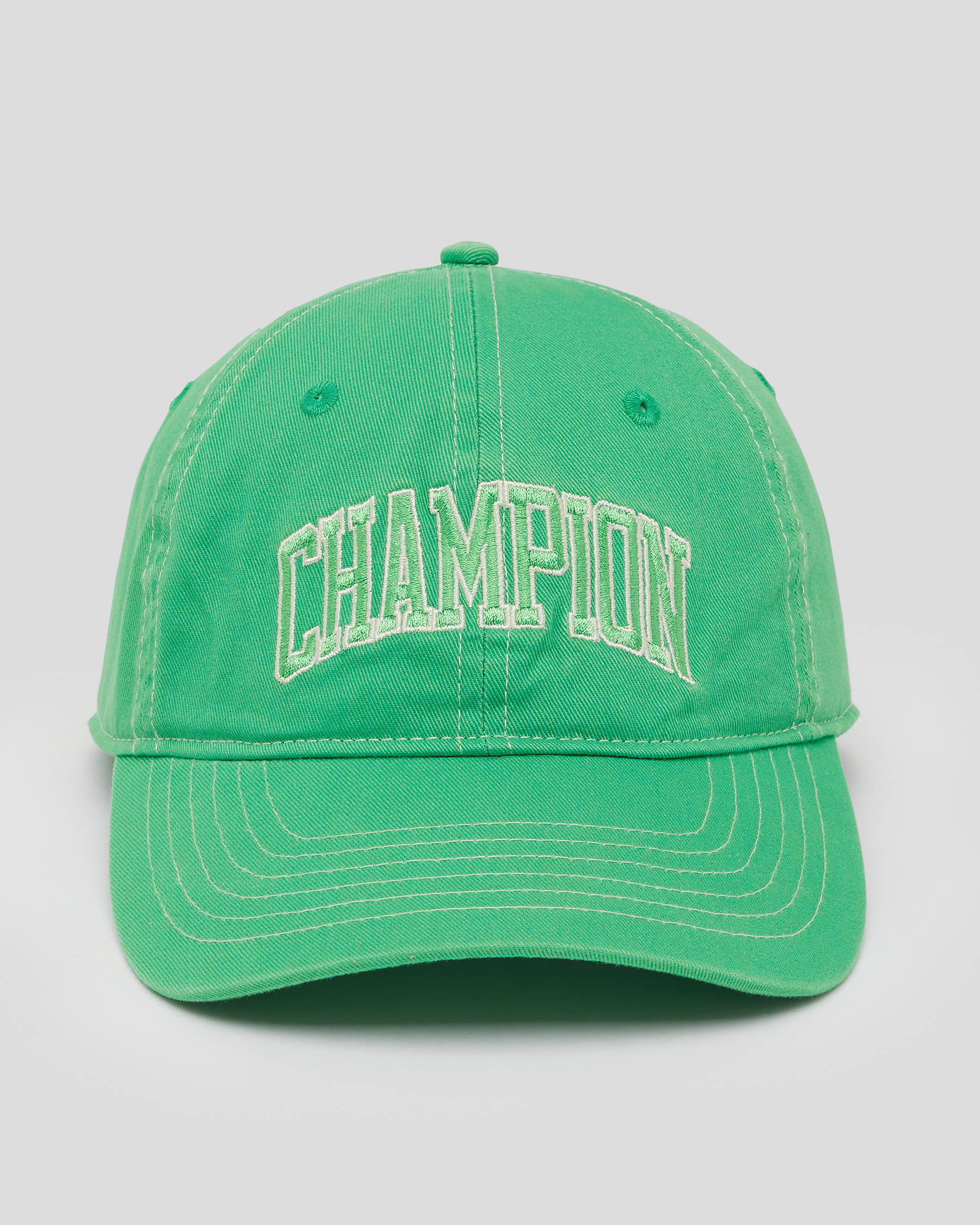 Shop Champion Contrast Stitch Cap In Green Crisp - Fast Shipping & Easy ...