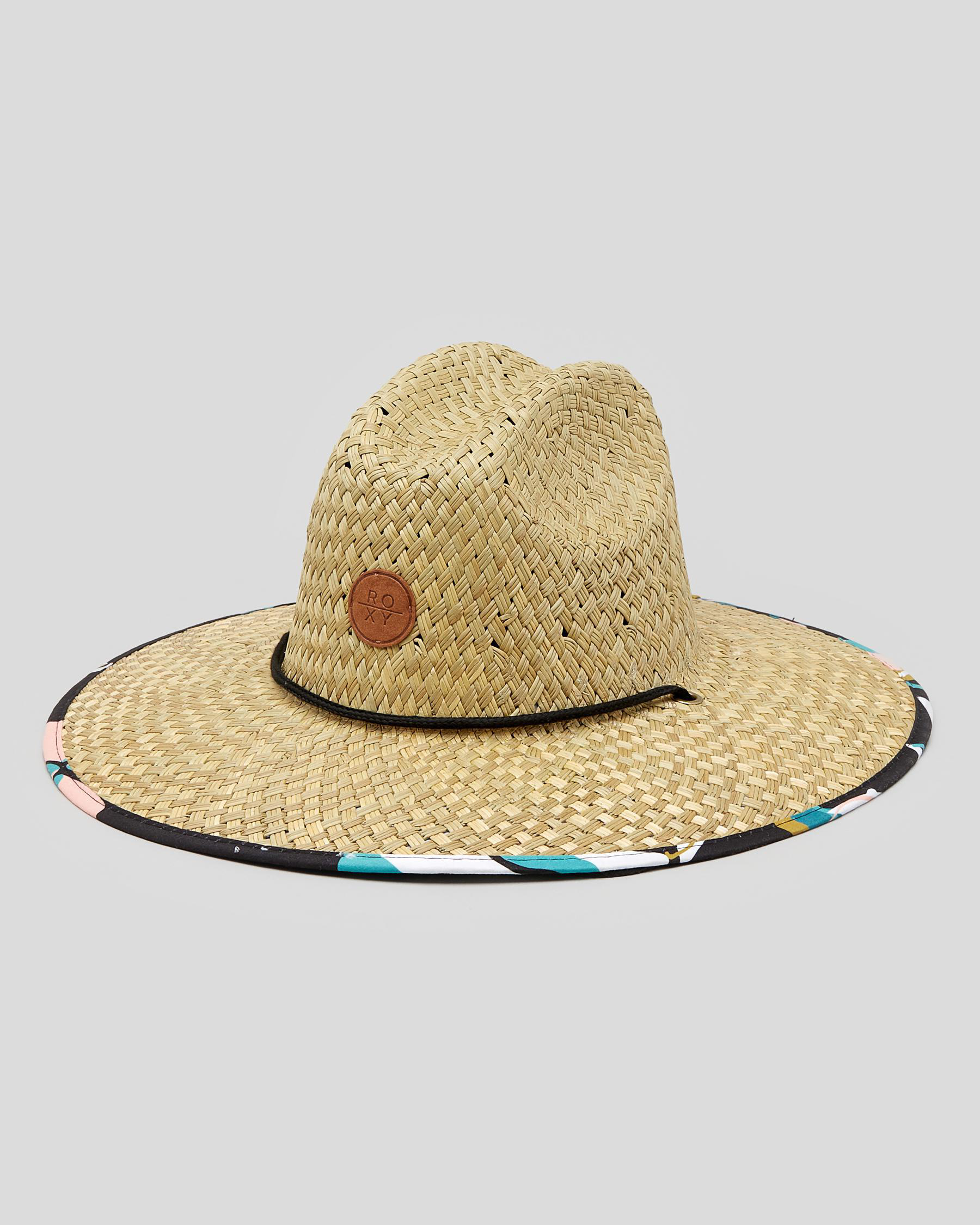 Shop Roxy Pina To My Colada Panama Hat In Anthracite Paradiso - Fast ...