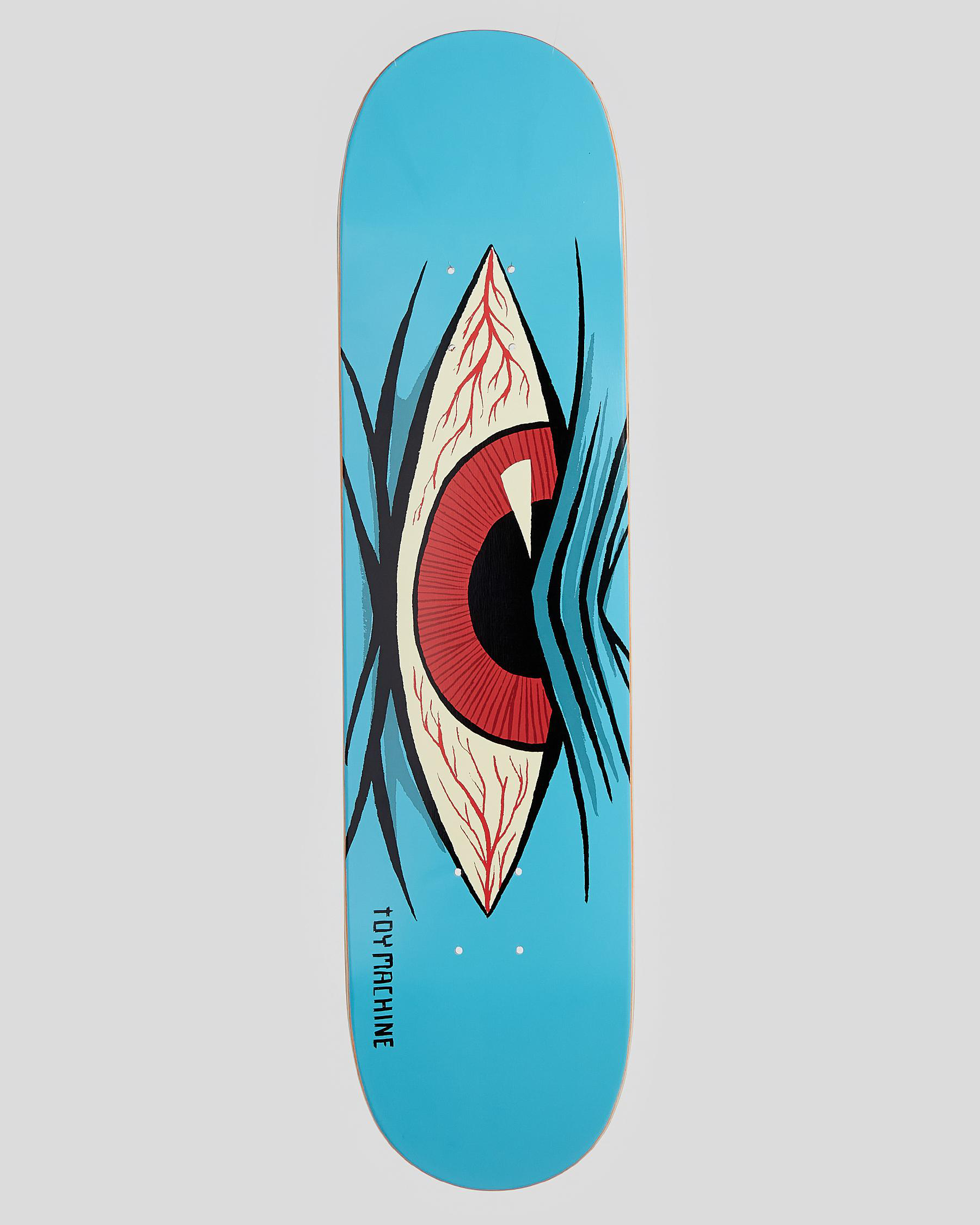 Shop Toy Machine Mad Eye Skateboard Deck In Blue - Fast Shipping & Easy ...