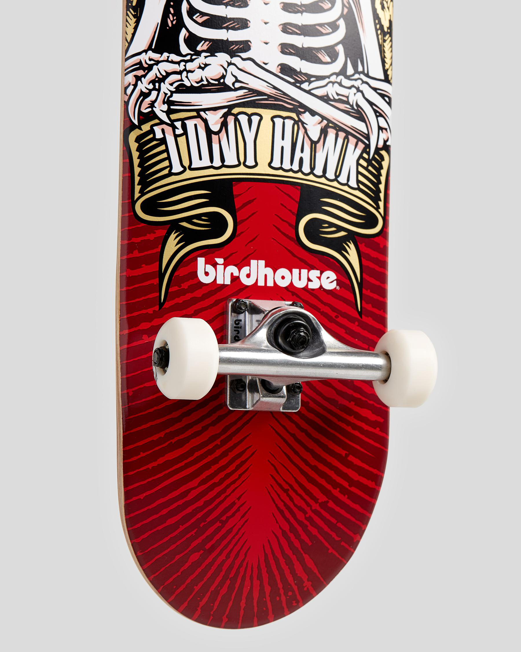 Shop Birdhouse Tony Hawk Icon Red 8.0" Complete Skateboard In Red ...