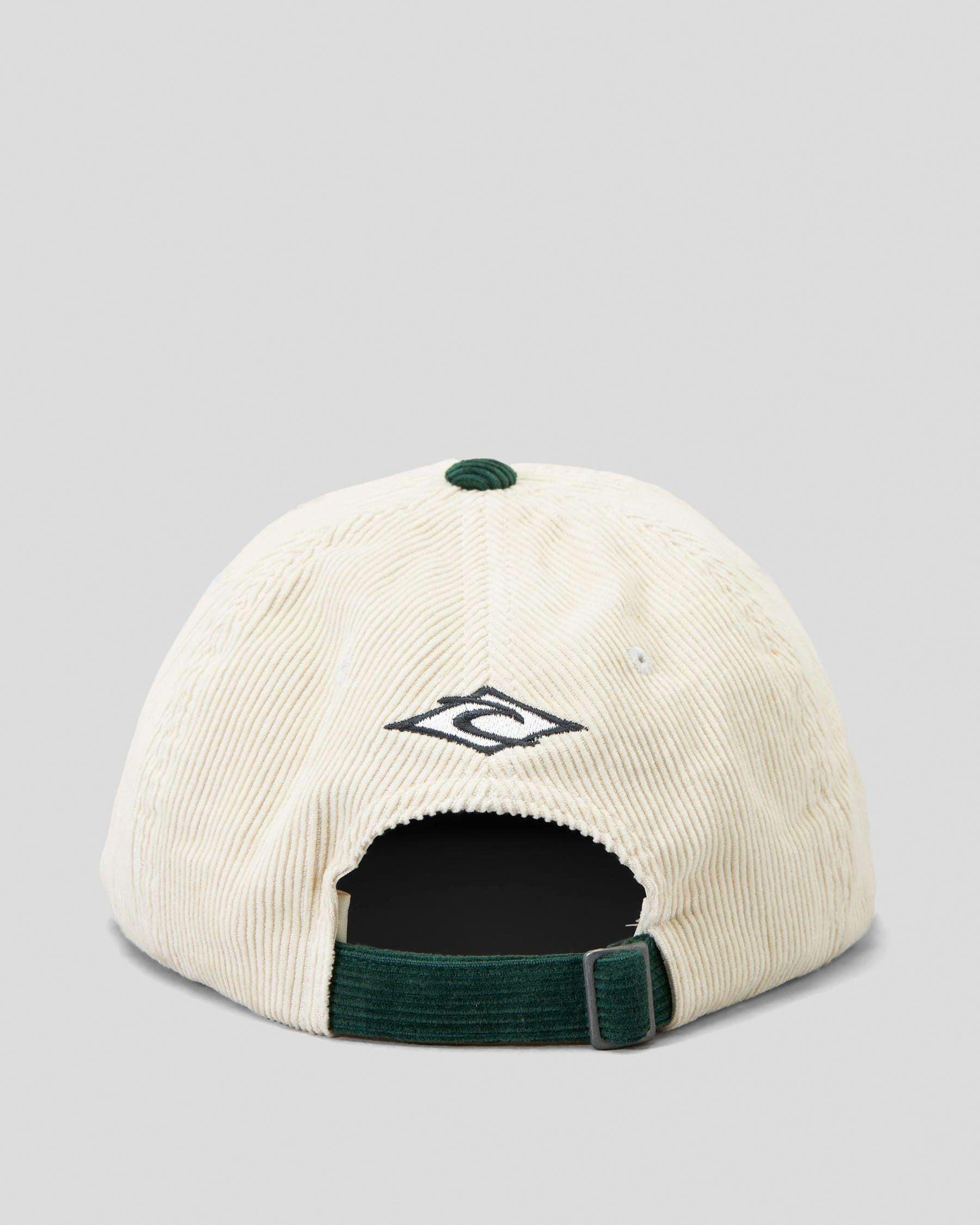 Shop Rip Curl Diamond Adjust Cap In Bone/green - Fast Shipping & Easy ...