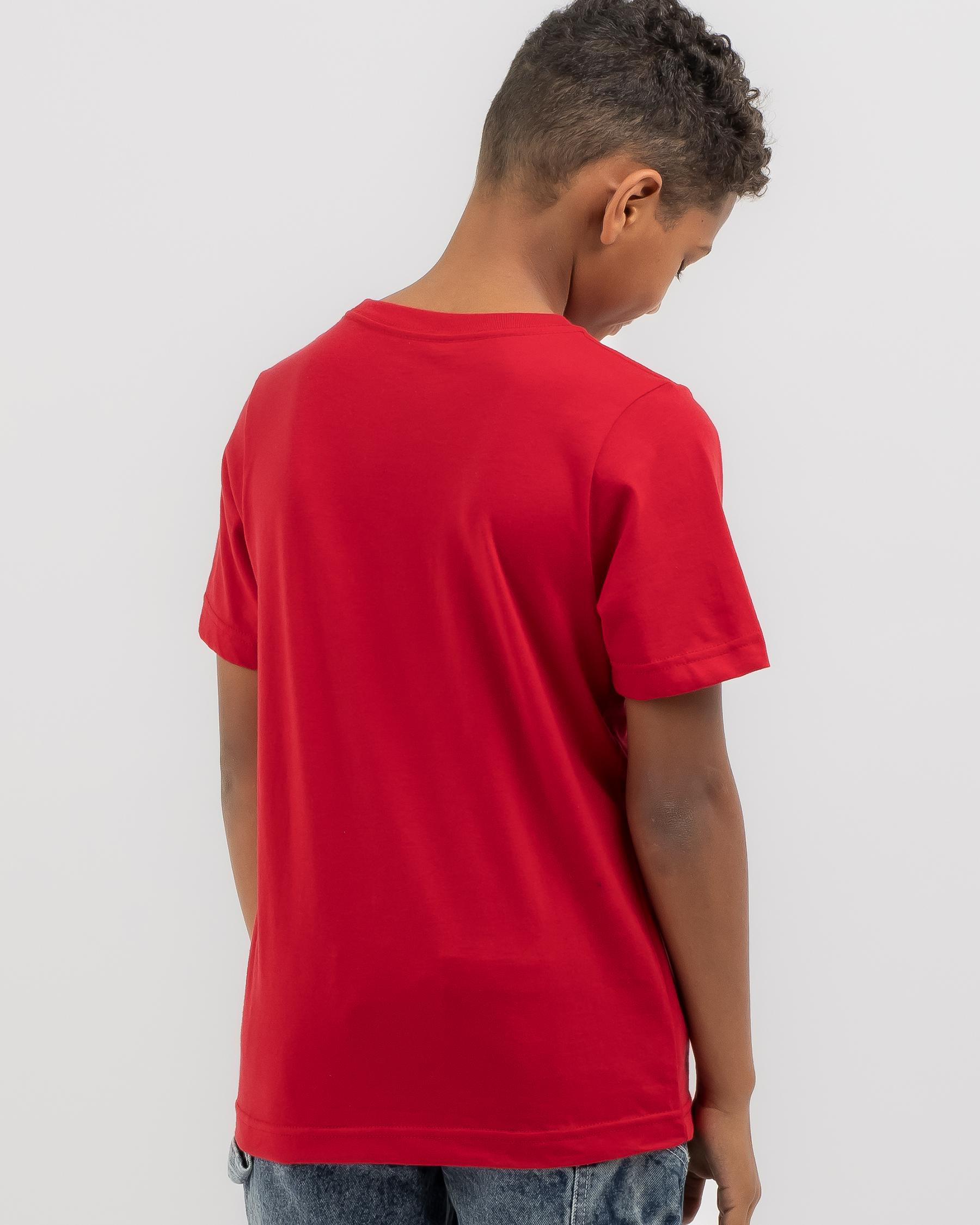 Shop Fox Boys' Absolute T-Shirt In Flame Red - Fast Shipping & Easy ...
