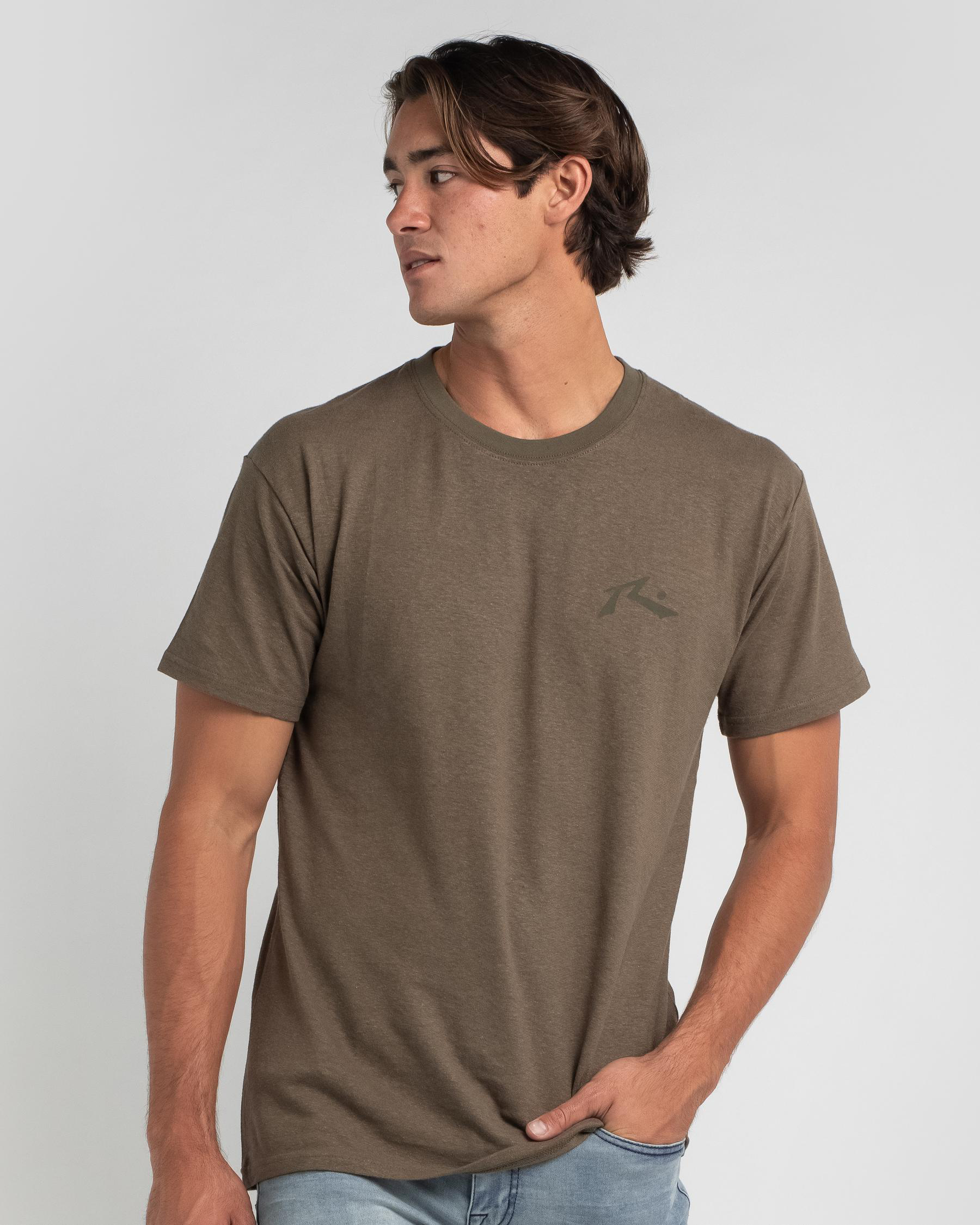 Shop Rusty One Hit Hemp T-Shirt In Gravel - Fast Shipping & Easy ...