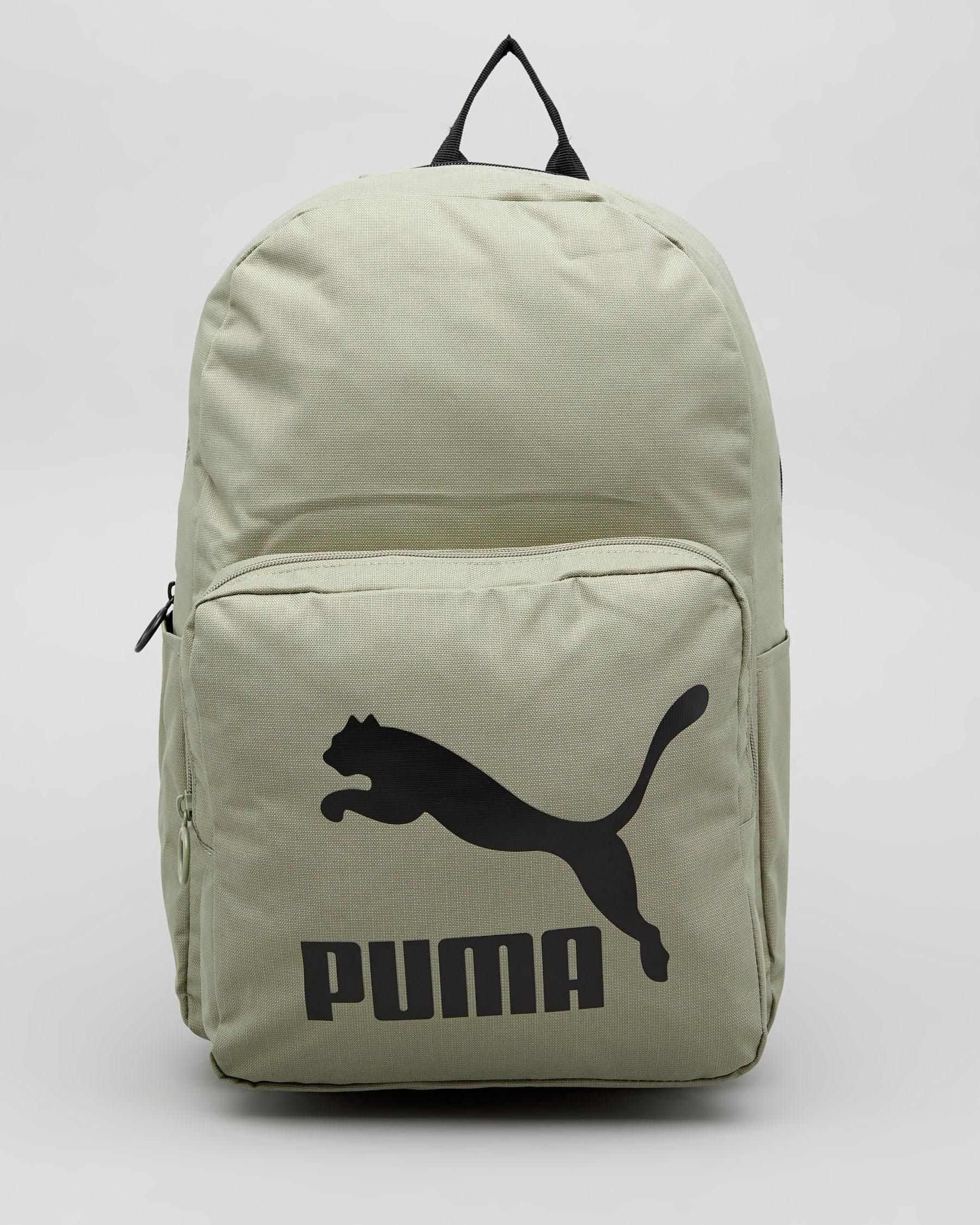 Shop Puma Originals Urban Backpack In Vetiver - Fast Shipping & Easy ...
