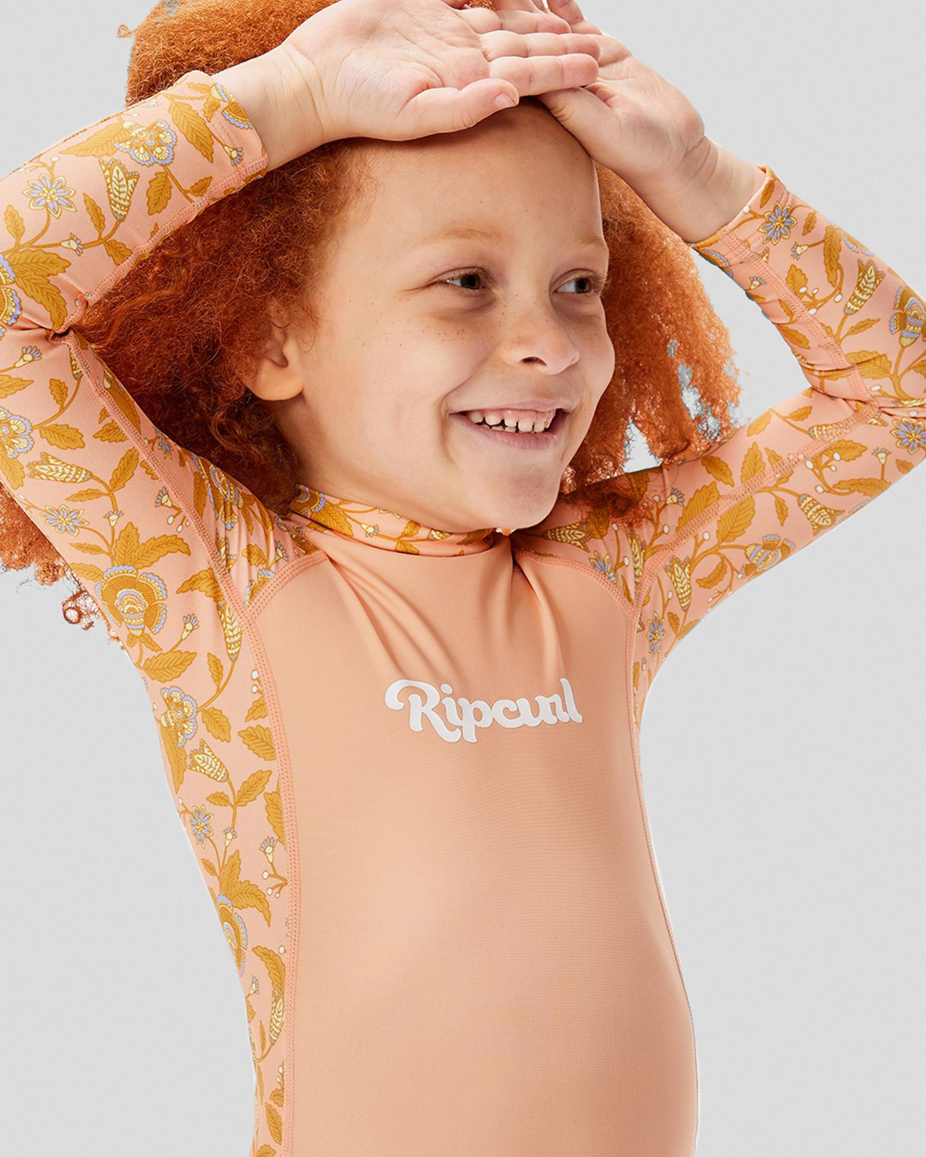 Shop Rip Curl Toddlers' Dreamer Long Sleeve Surfsuit In Peach - Fast Shipping & Easy Returns ...