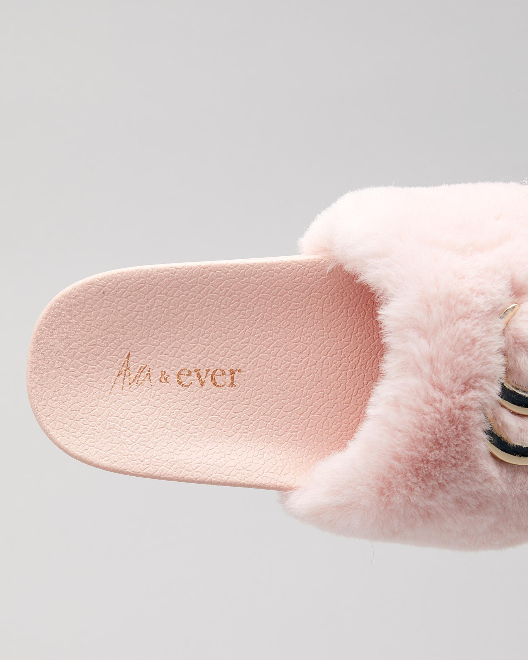 Ava And Ever Girls' Hearsay Slide Sandals In Blush/gold - Fast Shipping ...