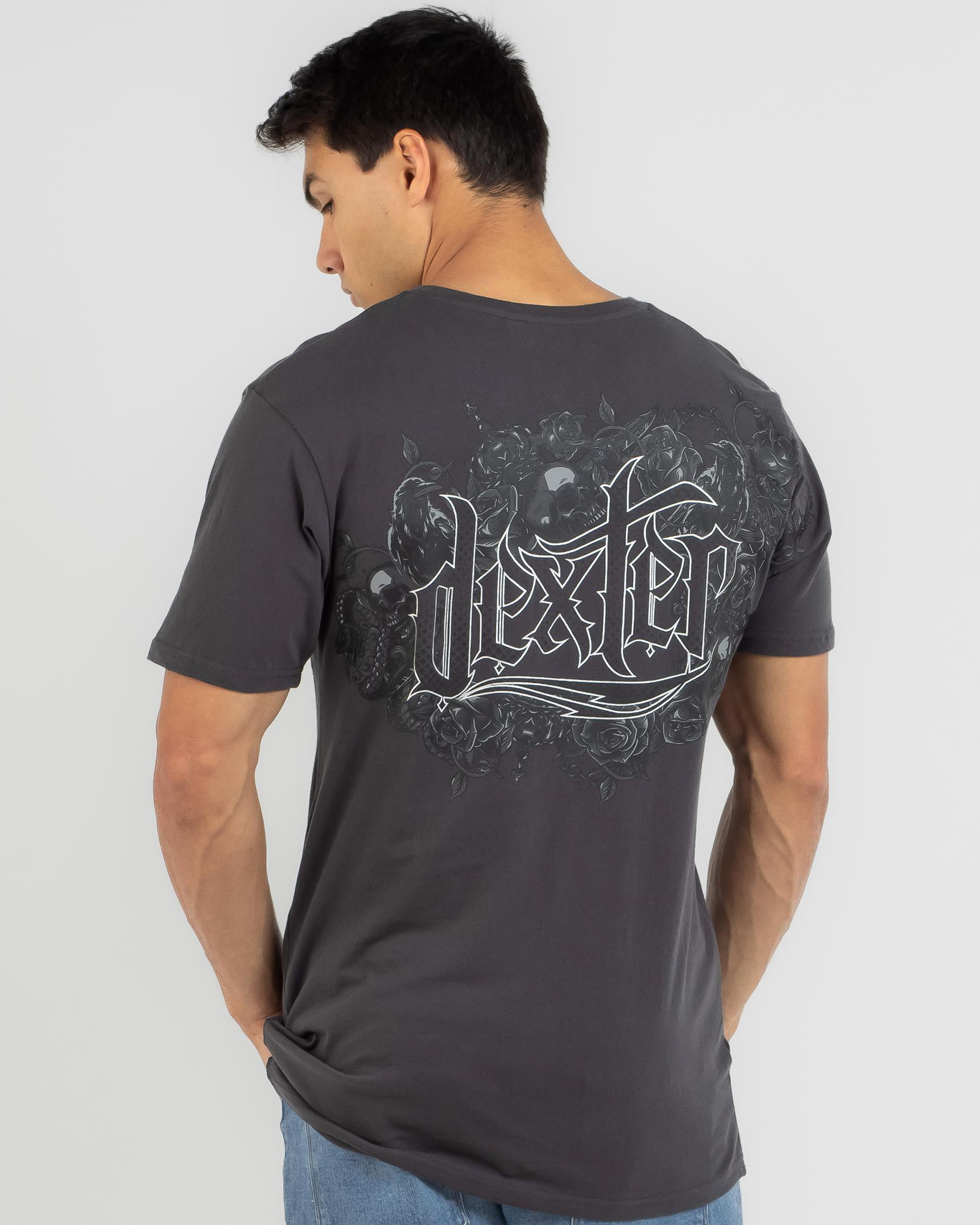 Shop Dexter Adapt T-Shirt In Charcoal Overdye - Fast Shipping & Easy ...