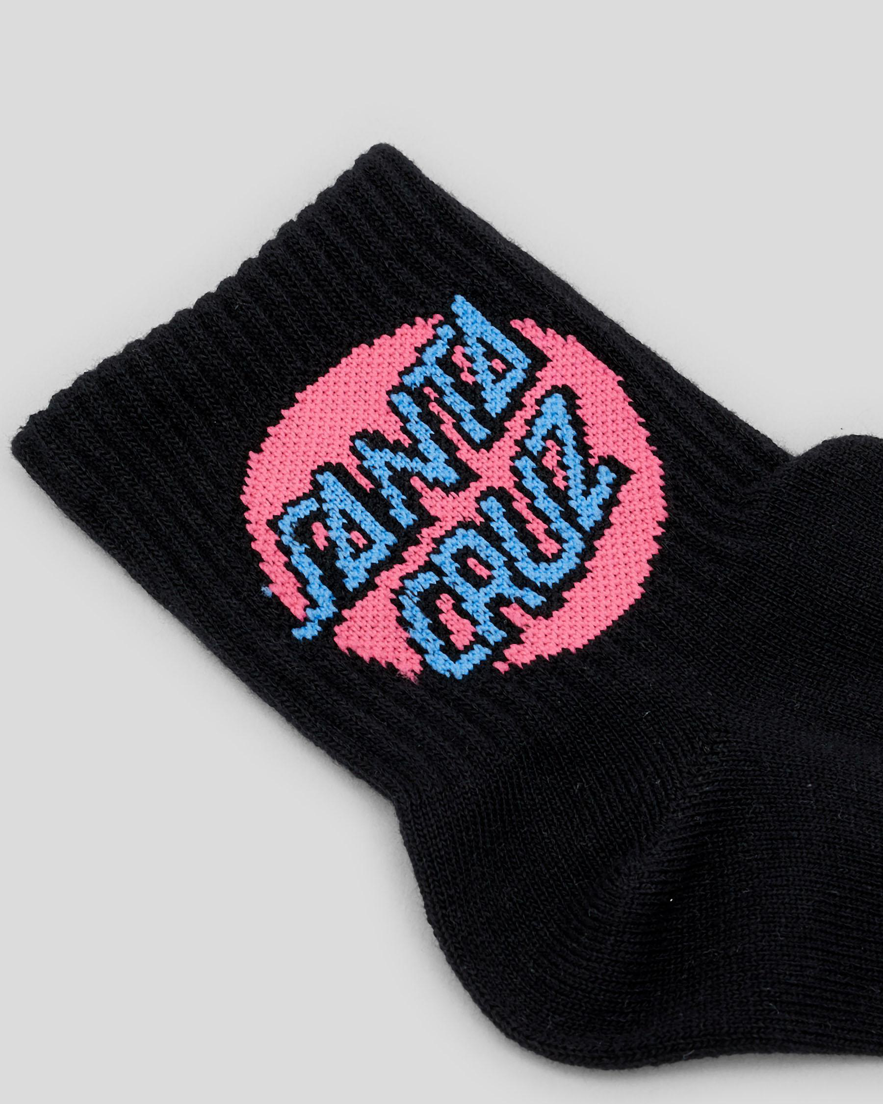 Shop Santa Cruz Girls Other Dot Sock Pack In Assorted - Fast Shipping ...
