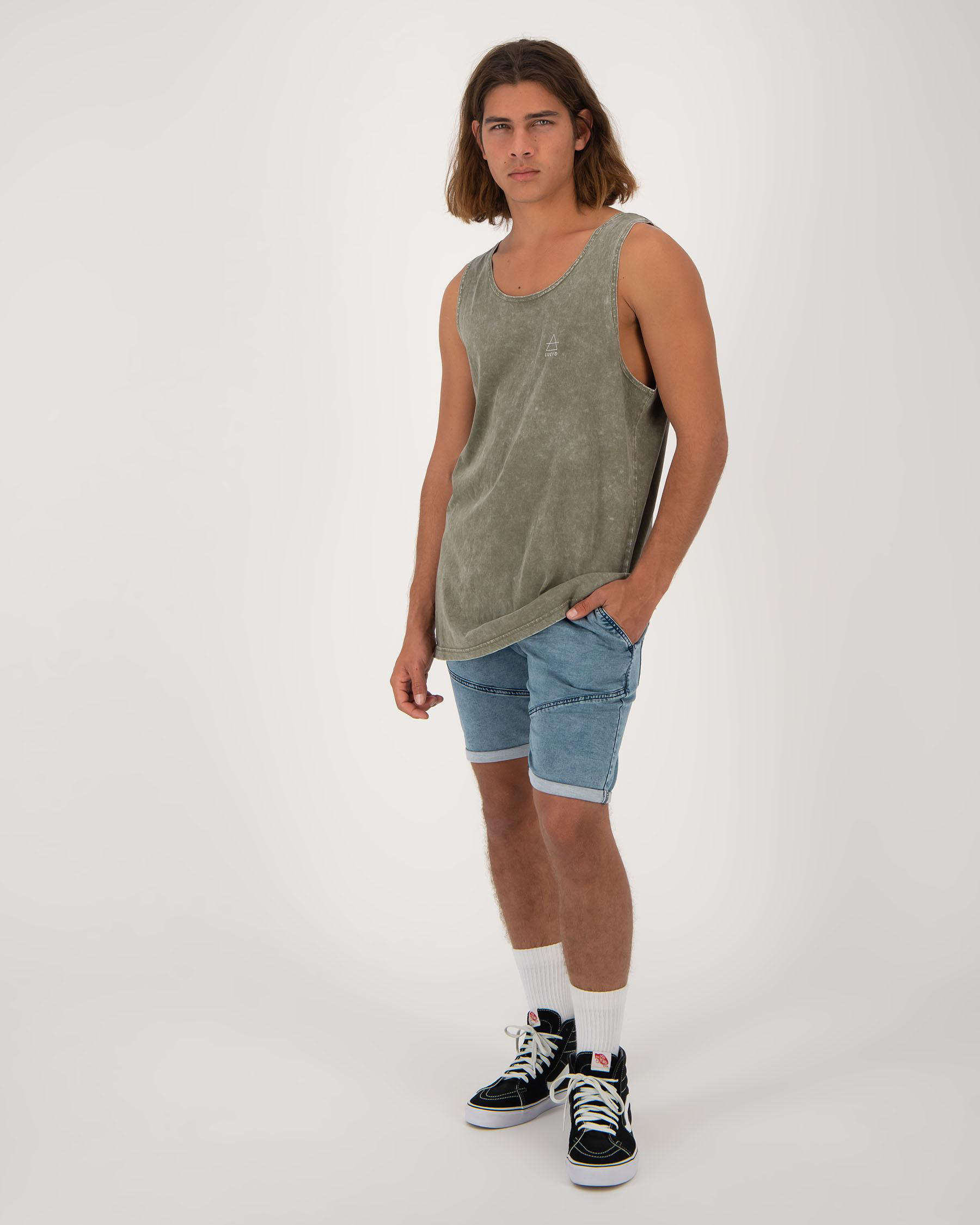 Shop Lucid Manic Walk Shorts In Blue - Fast Shipping & Easy Returns ...