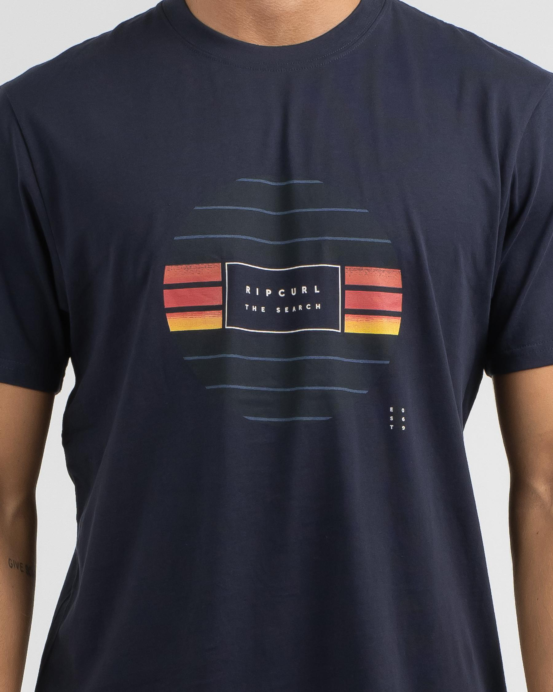 Shop Rip Curl Cyclone T-Shirt In Navy - Fast Shipping & Easy Returns ...