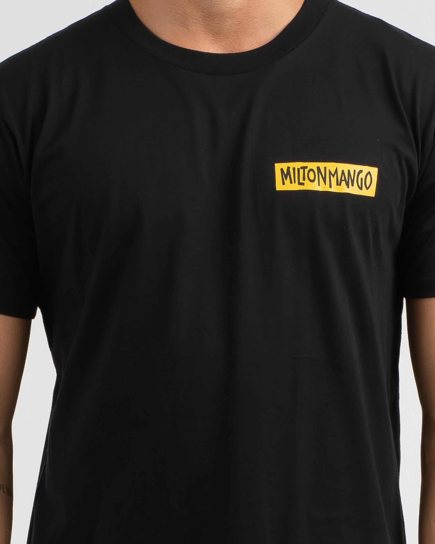 Shop Milton Mango Mad World T-Shirt In Black - Fast Shipping & Easy ...