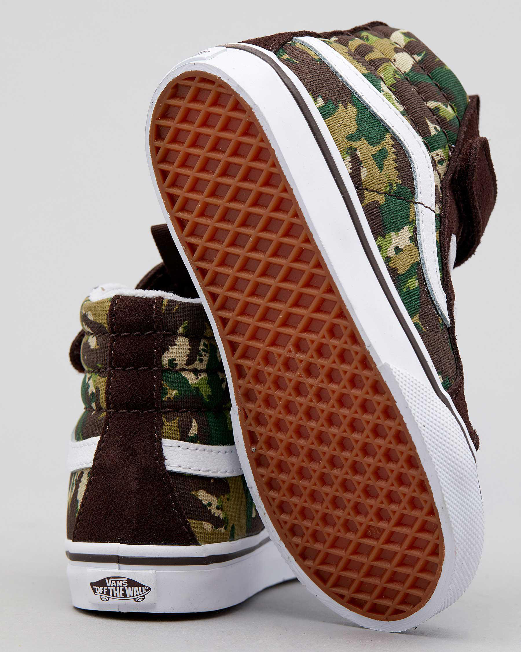 Shop Vans Junior Boys' Sk8-Hi Reissue 138 V Shoes In Brown/white - Fast ...