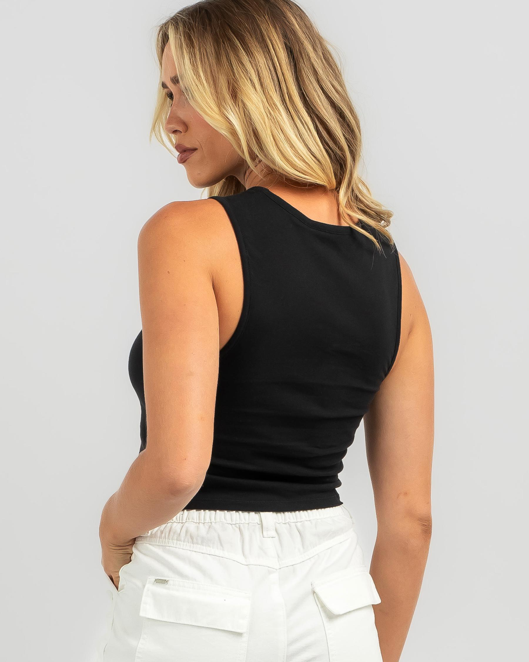 Shop Hurley Homecoming Singlet Top In Black - Fast Shipping & Easy ...