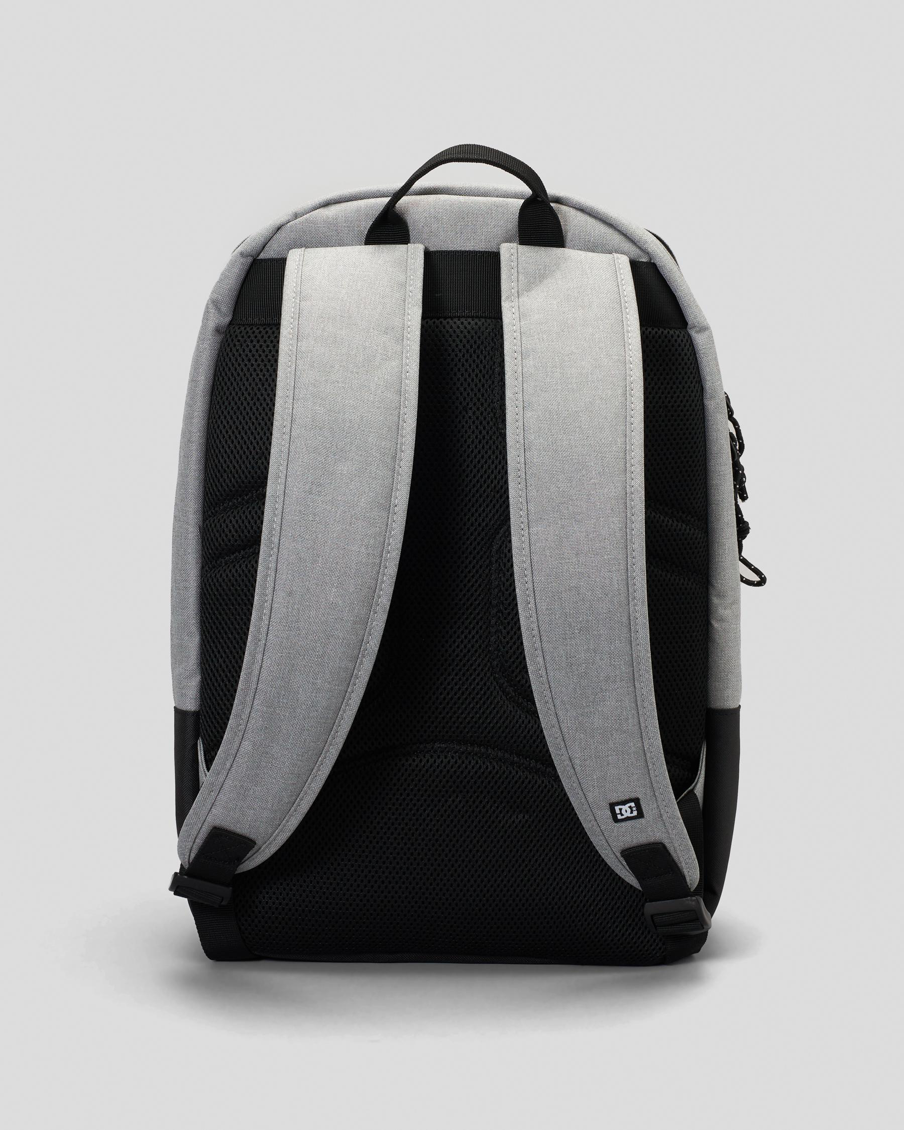 Shop DC Shoes Inverted Backpack In Heather Grey - Fast Shipping & Easy ...