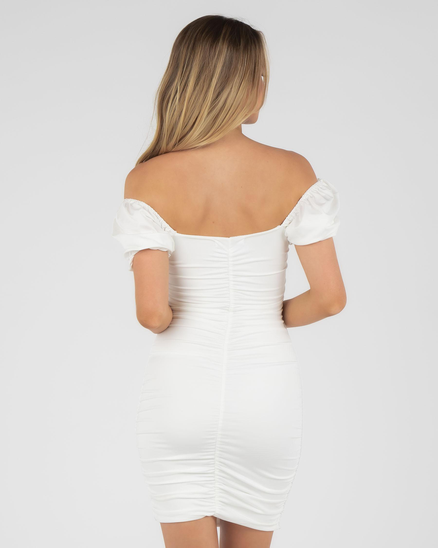 Shop Mooloola Aurora Dress In White - Fast Shipping & Easy Returns ...