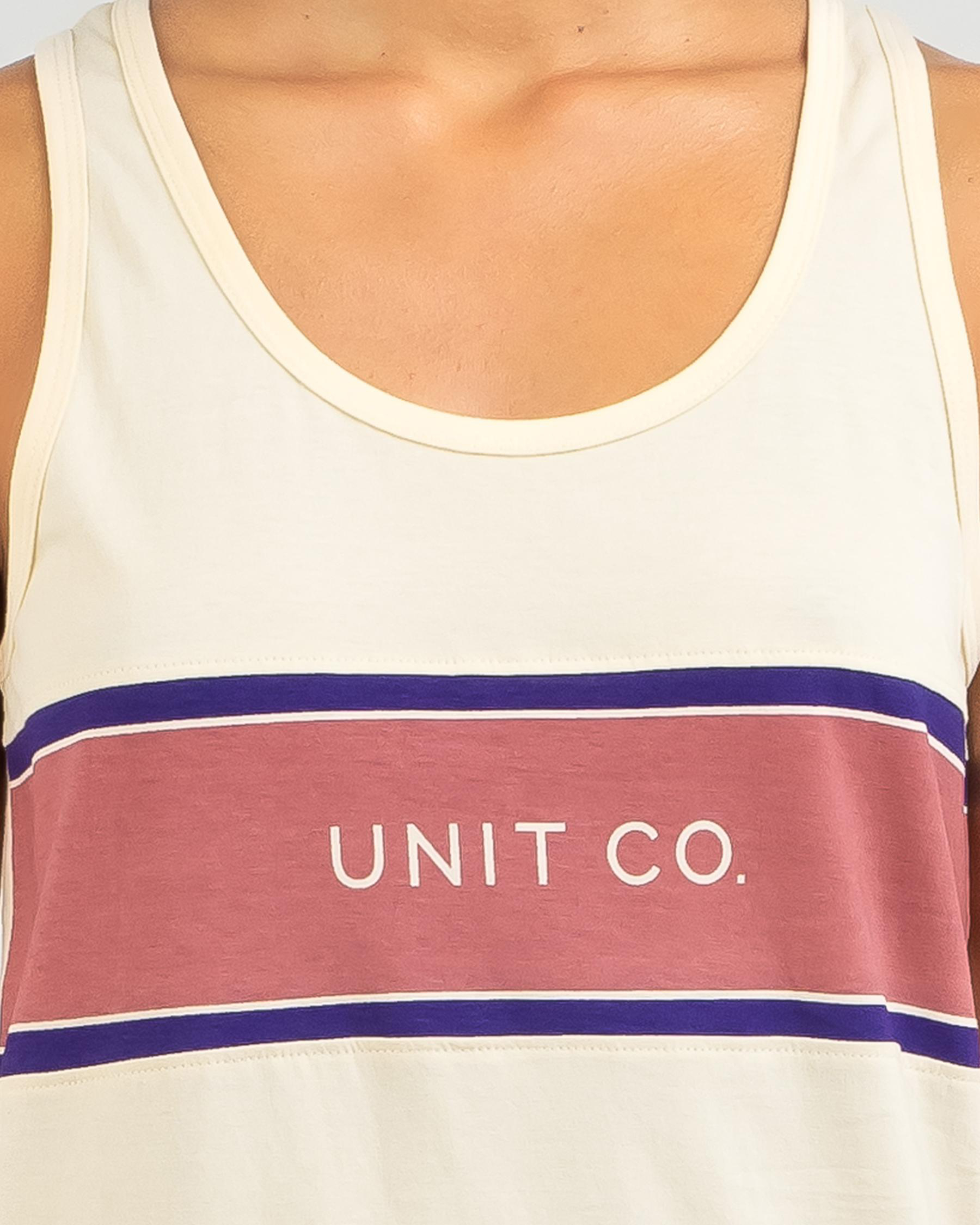 Shop Unit Womens Borderline Singlet In Cream - Fast Shipping & Easy ...