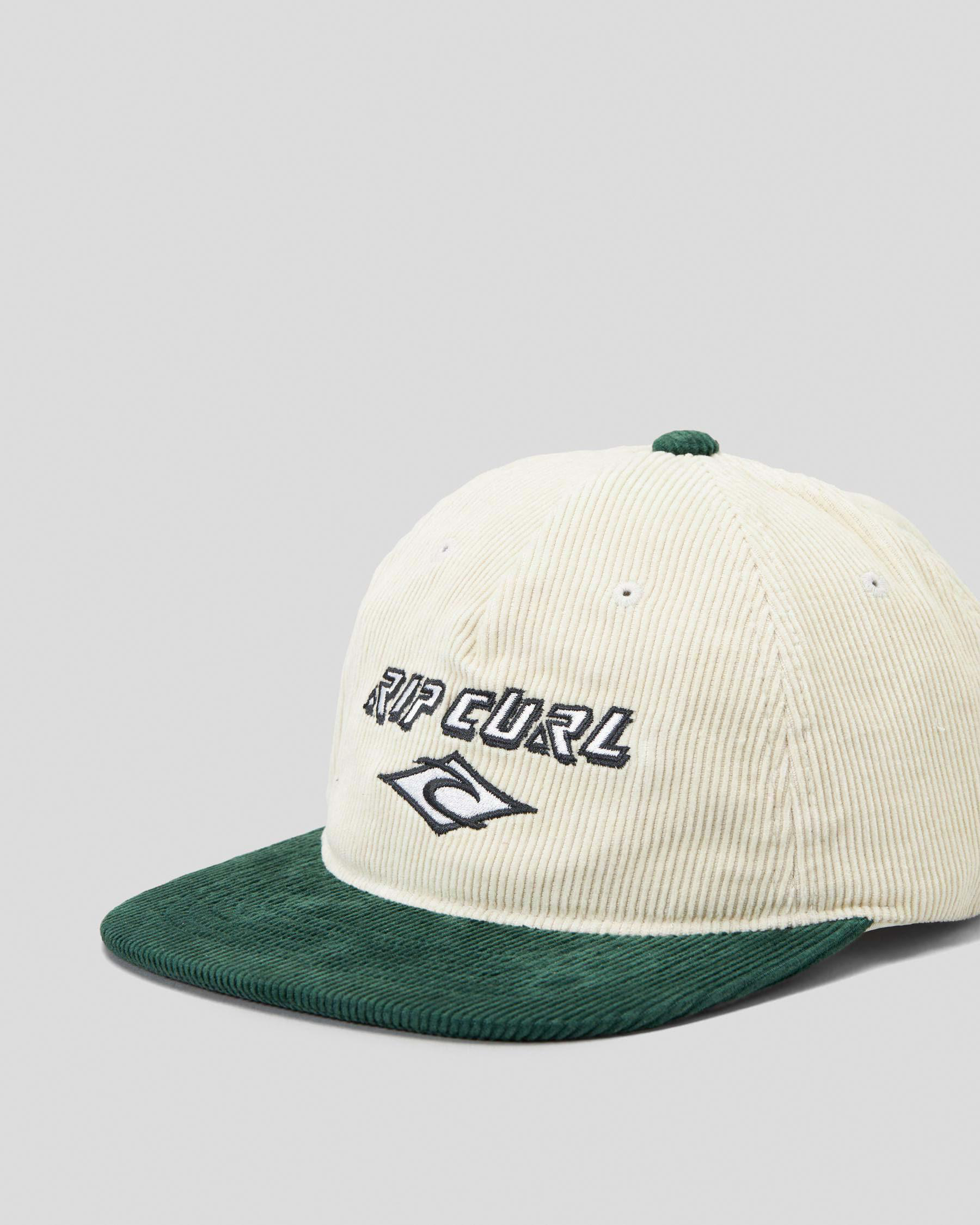 Shop Rip Curl Diamond Adjust Cap In Bone/green - Fast Shipping & Easy ...