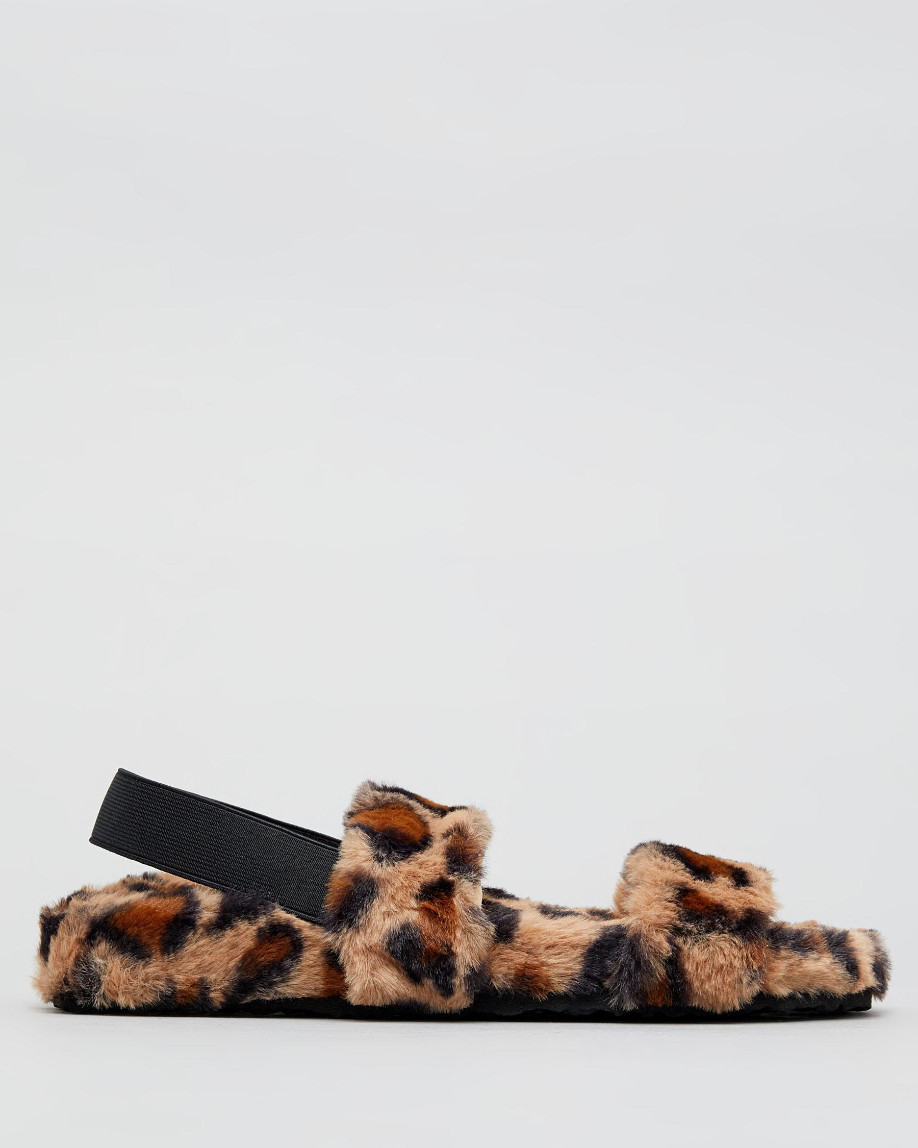 Shop Sleepy Squirrel Bessie Slippers In Leopard - Fast Shipping & Easy ...