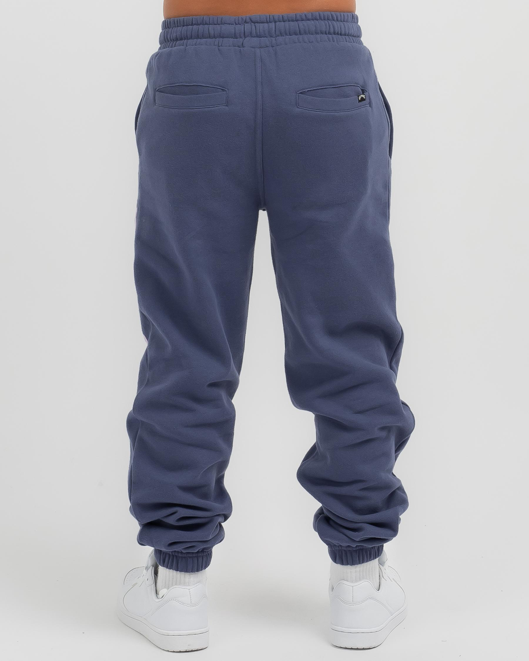 Shop Billabong Boys' Team Elastic Beach Track Pants In Slate Blue ...