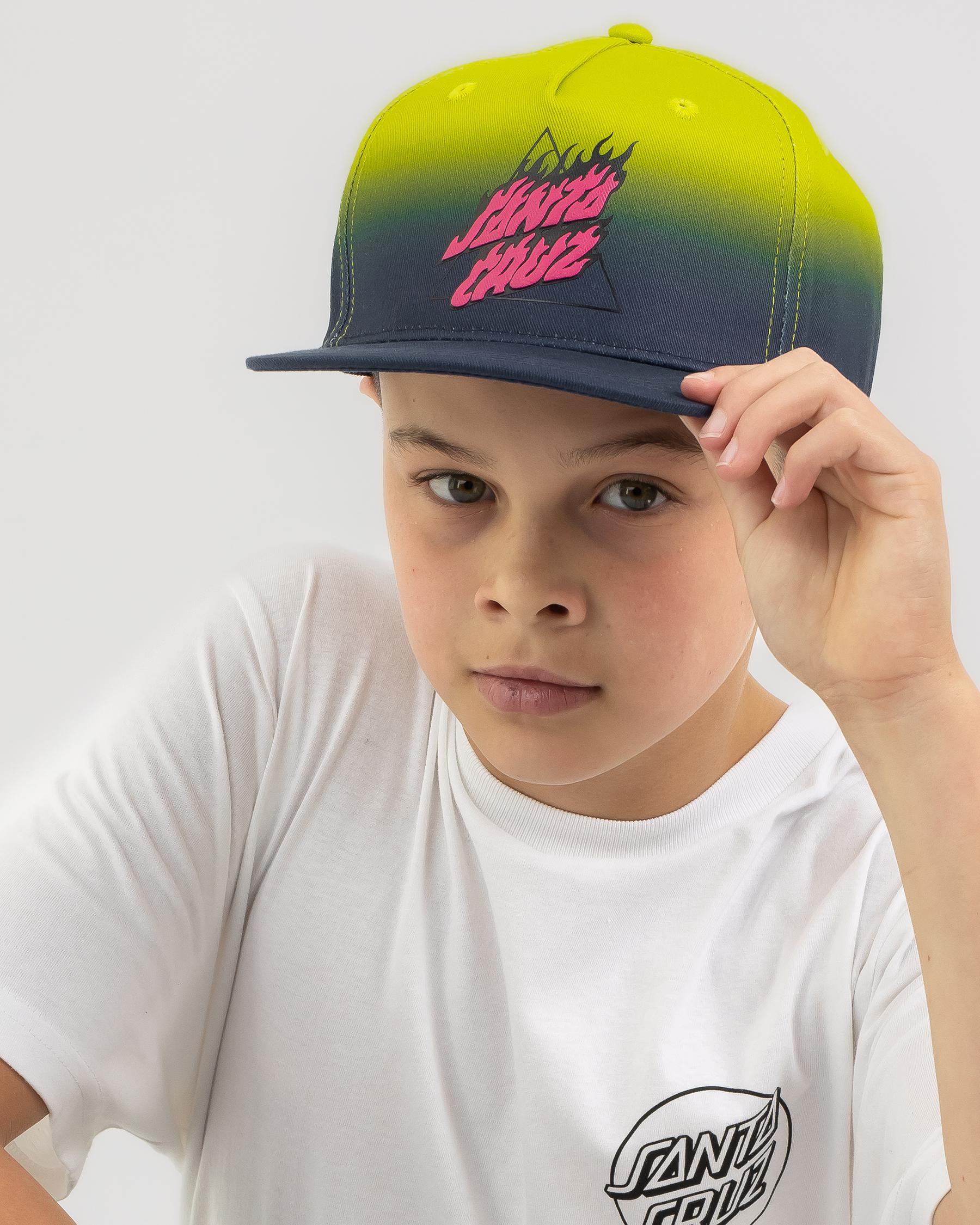 Shop Santa Cruz Flamed Not A Dot Cap In Navy Tie Dye - Fast Shipping ...