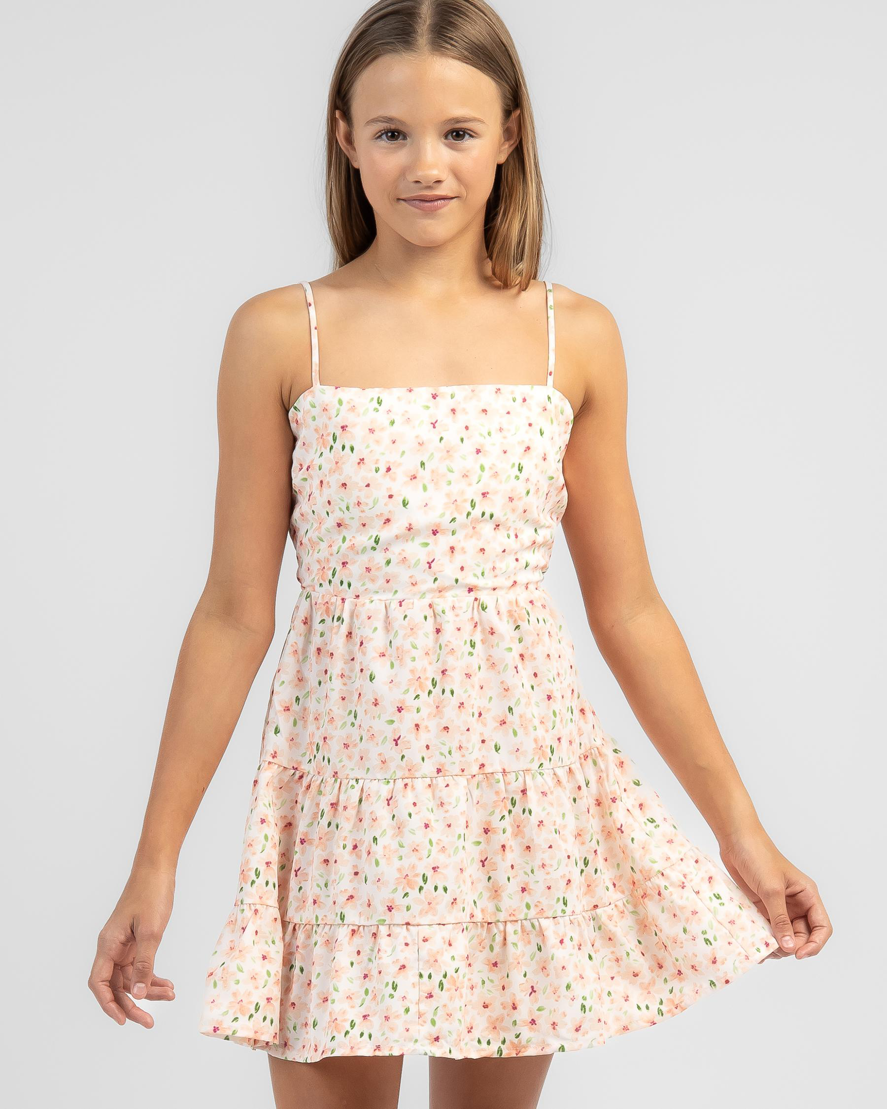 Shop Mooloola Girls' Flora Dress In Pink - Fast Shipping & Easy Returns ...