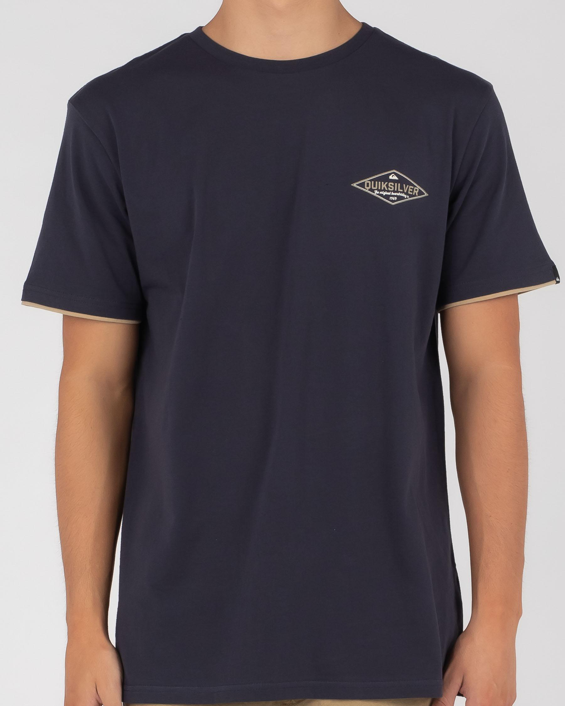 Shop Quiksilver Tipper T-Shirt In Parisian Night - Fast Shipping & Easy ...