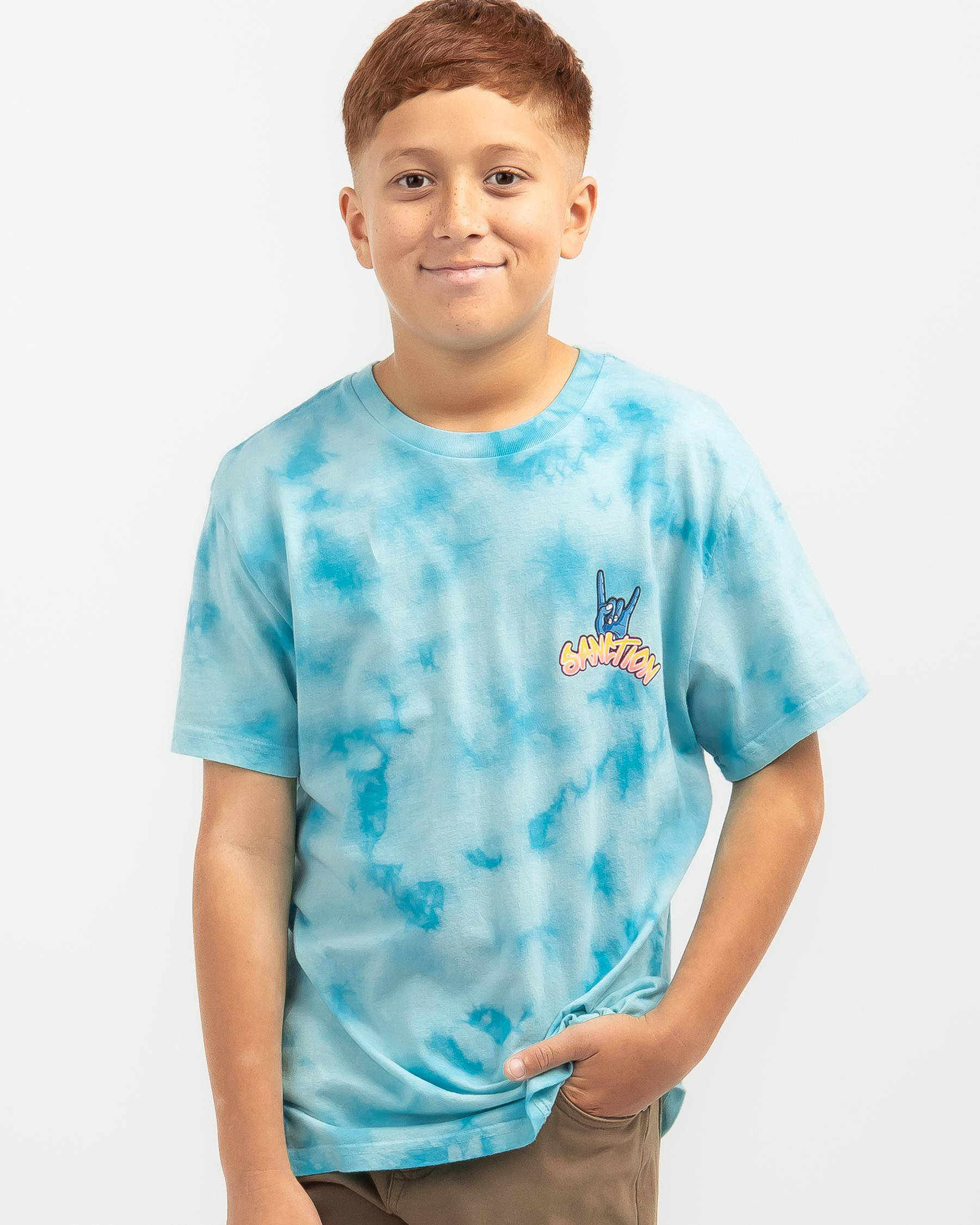Shop Sanction Boys' Drop In T-Shirt In Mint Mottle - Fast Shipping ...