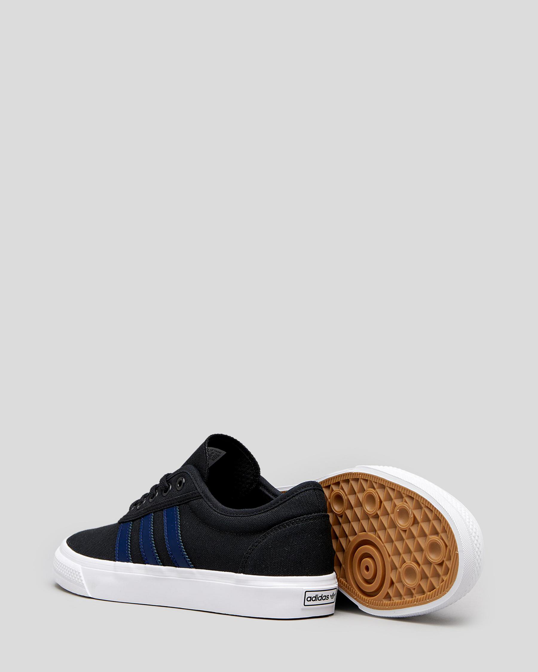 Shop adidas Womens Adi-Ease Shoes In Black/collegiate Navy - Fast ...