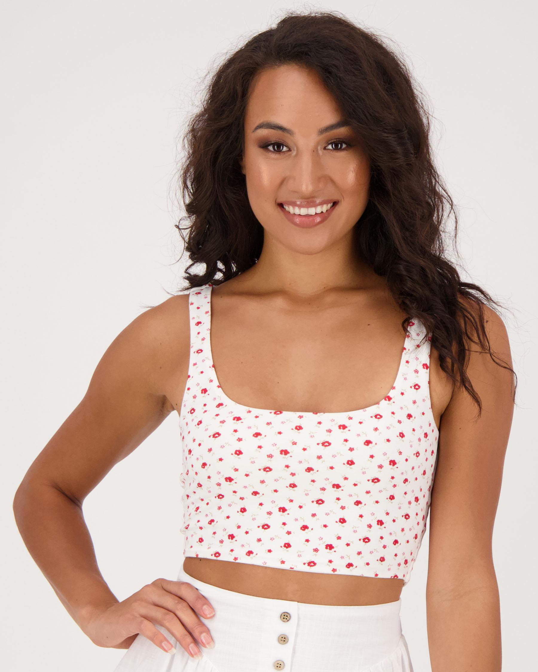 Shop Mooloola Heritage Top In White Print - Fast Shipping & Easy ...