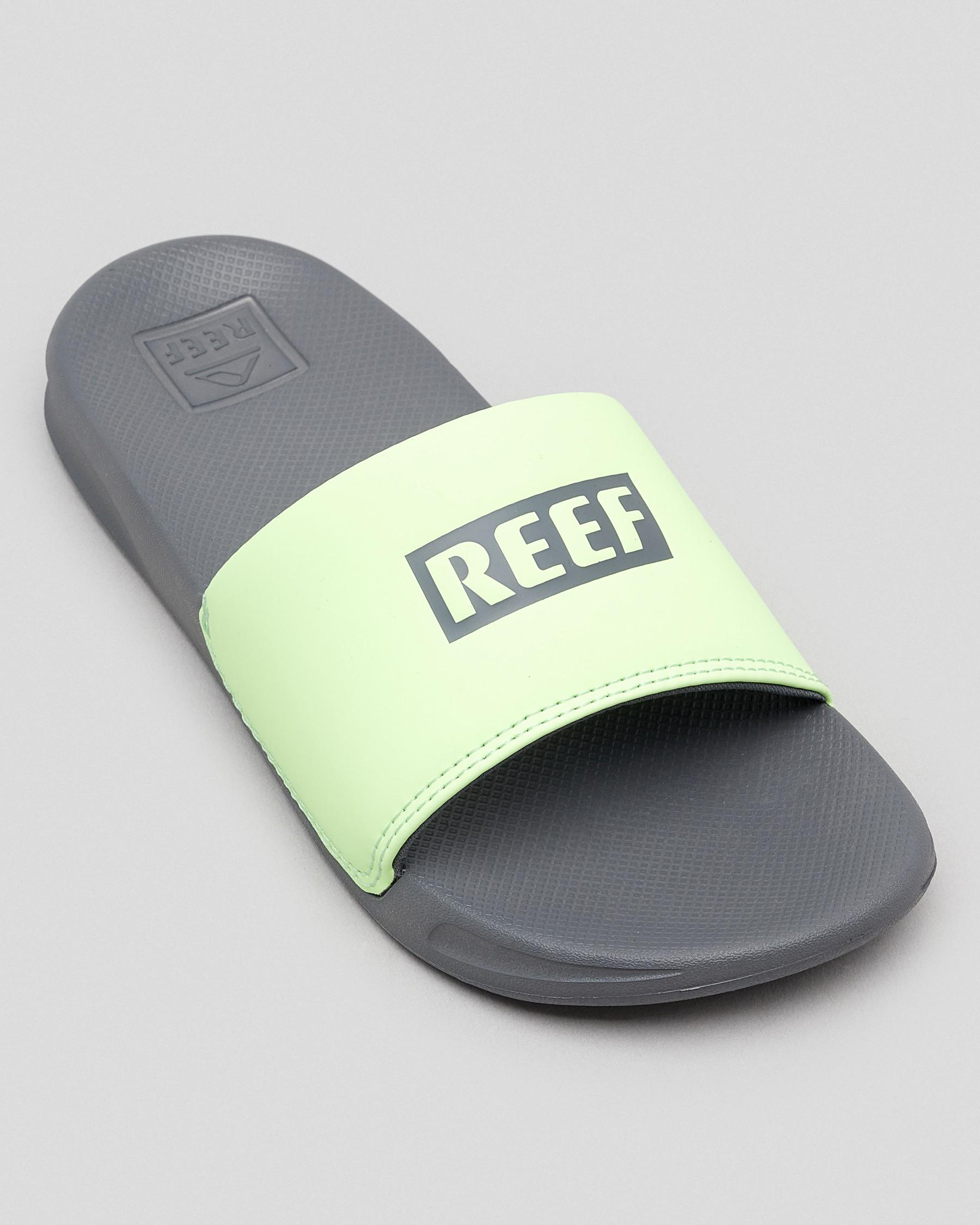 Shop Reef Boys' One Slides In Glow - Fast Shipping & Easy Returns ...
