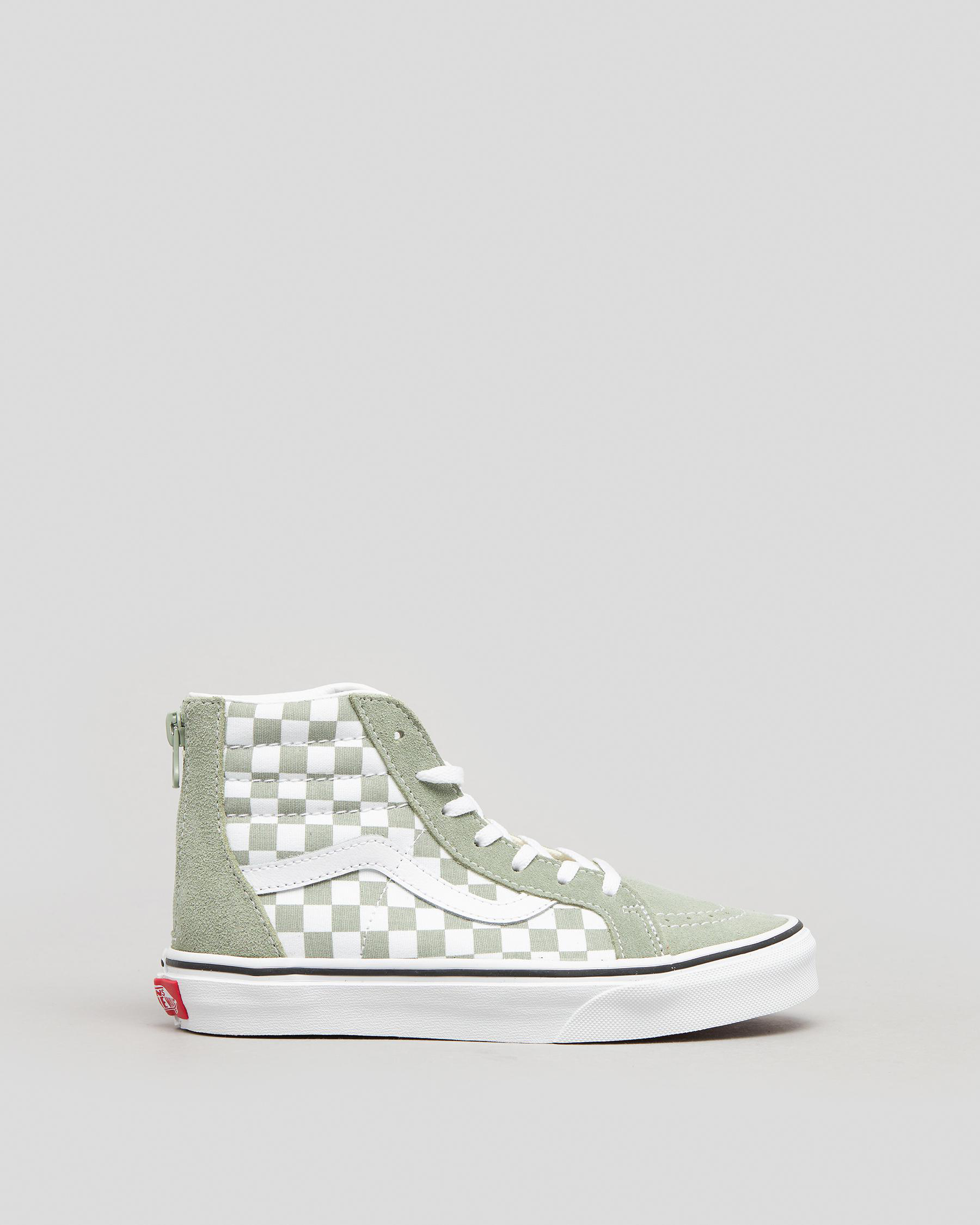 Shop Vans Girls' Sk8-Hi Top Shoes In Desert Sage - Fast Shipping & Easy ...