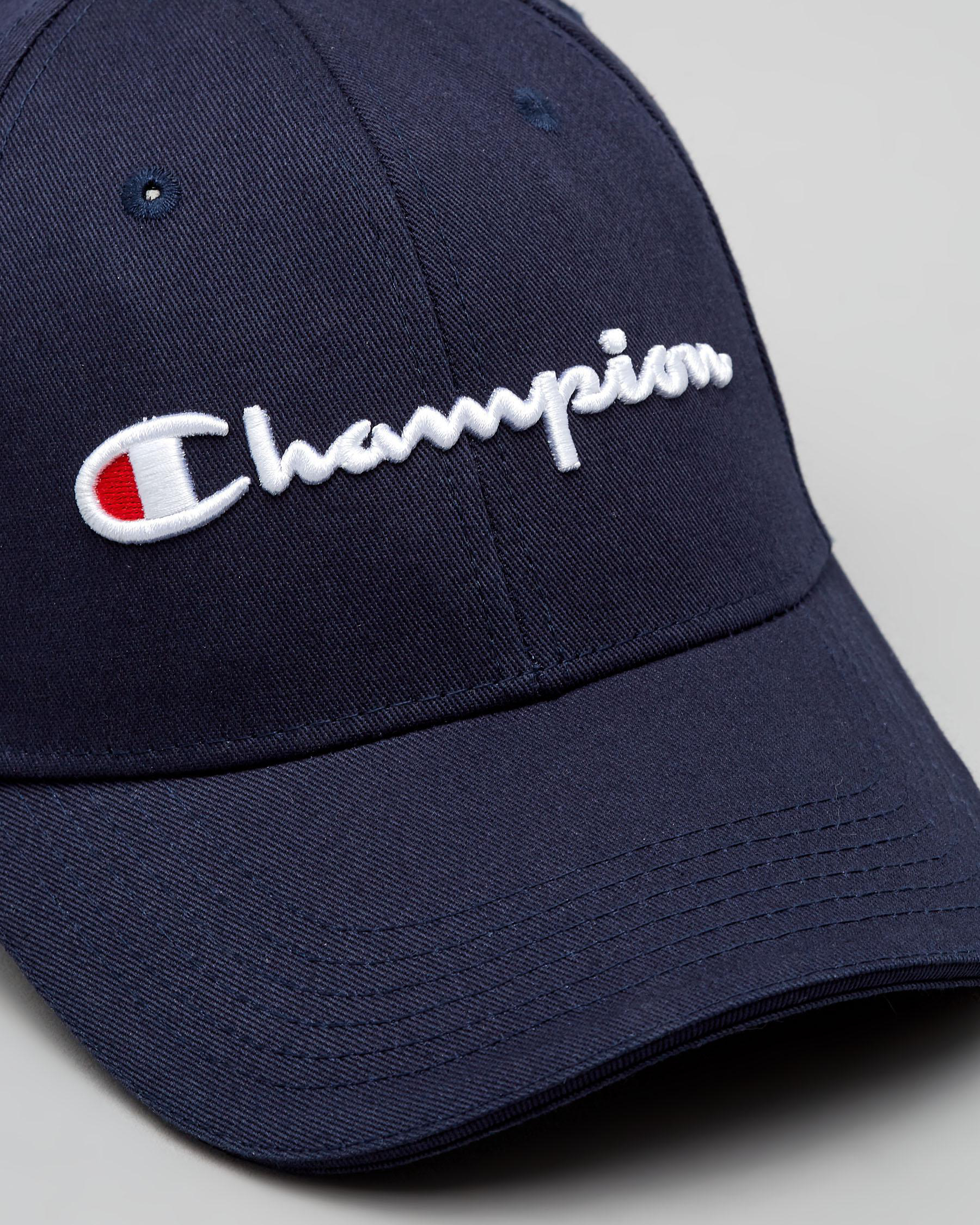 Shop Champion Logo Cap In Navy - Fast Shipping & Easy Returns - City ...