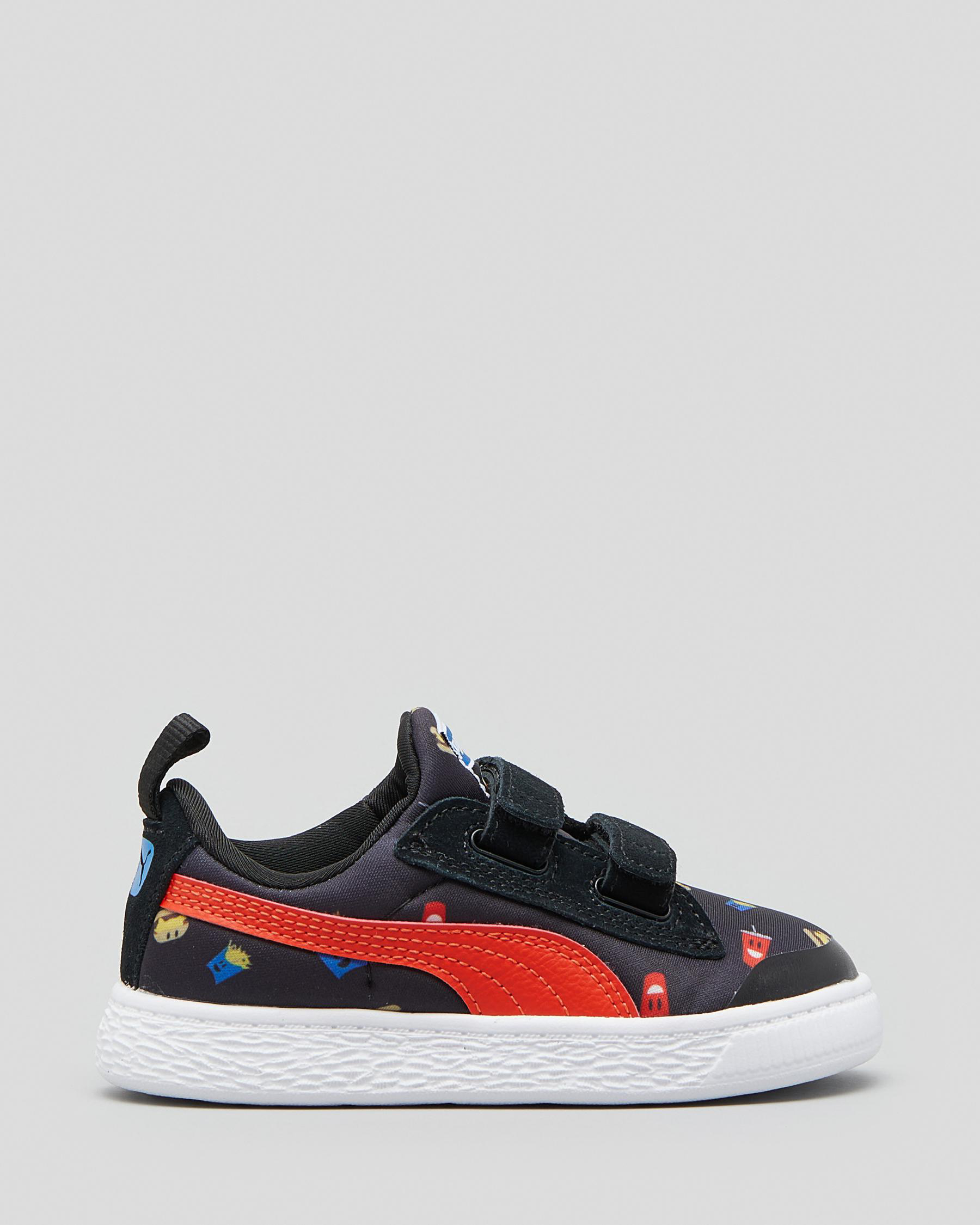Shop Puma Toddlers' Suede Light-Flex Foodies Shoes In Puma Black-puma ...