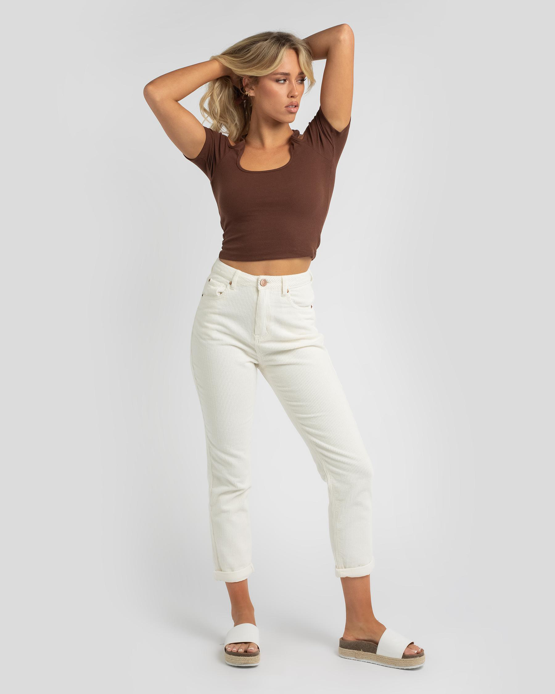 Shop Ava And Ever Elton Top In Chocolate - Fast Shipping & Easy Returns ...