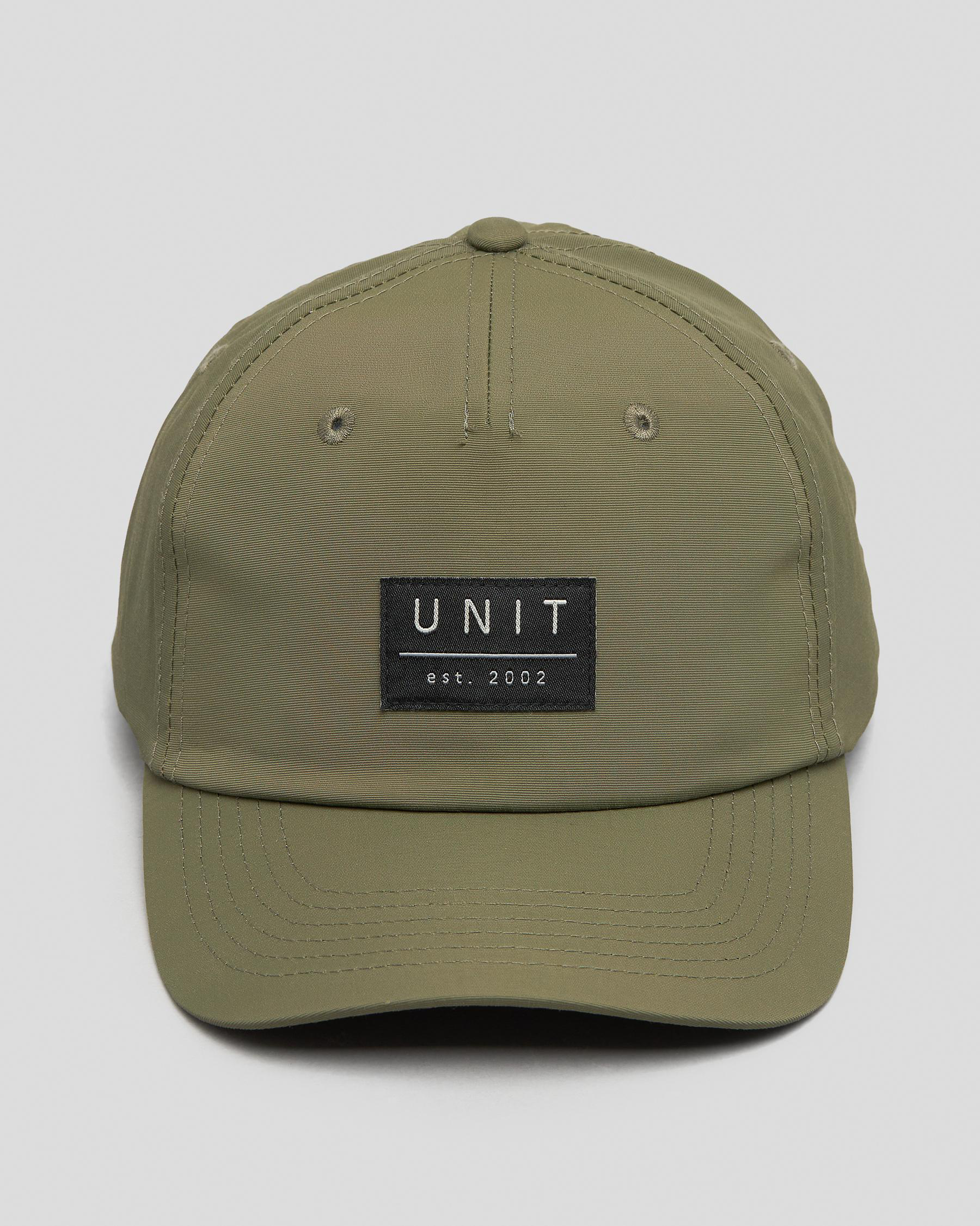 Shop Unit Semi Curve Peak Snapback Cap In Miltary - Fast Shipping ...