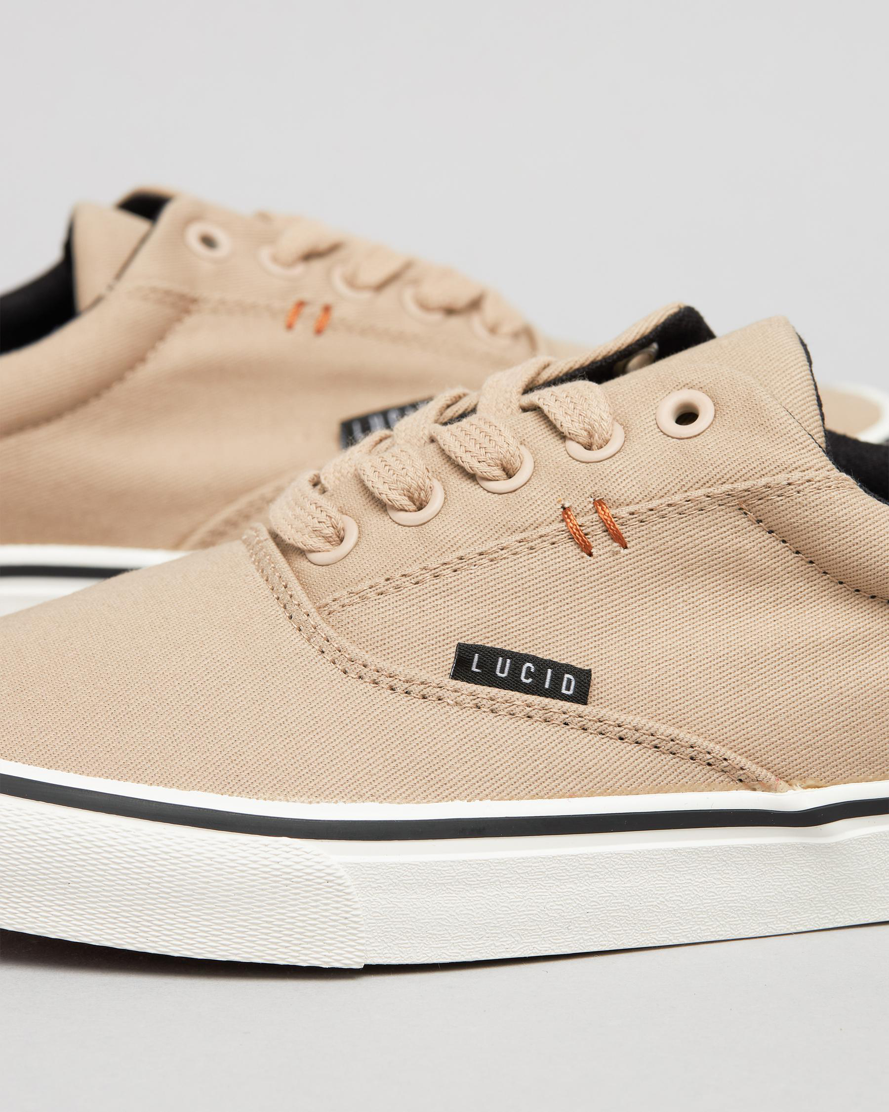 Shop Lucid Filmore Shoes In Tan/black/white - Fast Shipping & Easy ...