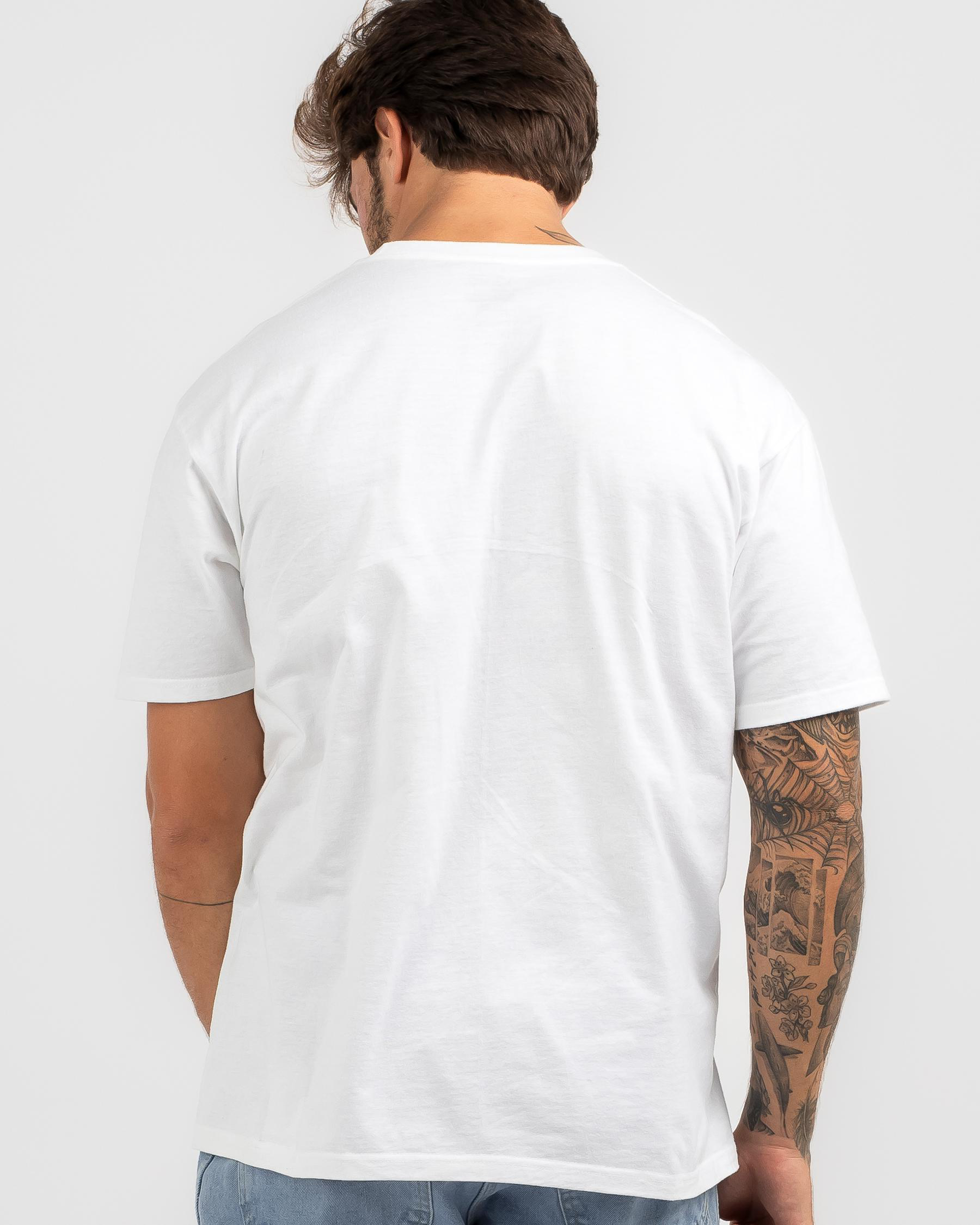 Shop Vans Classic Print Box T-Shirt In White/elderberry - Fast Shipping ...