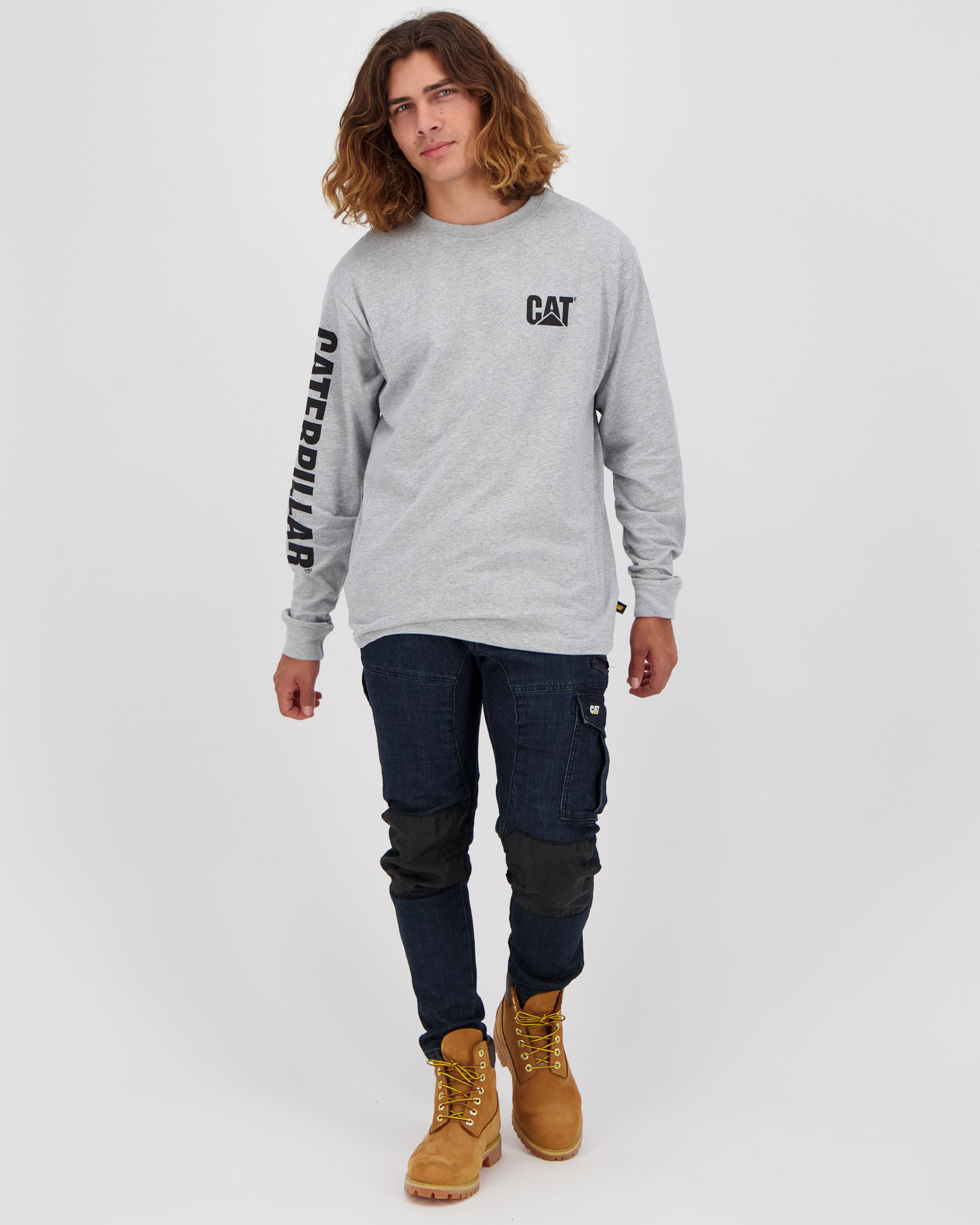 Shop Cat Dynamic Denim Pants In Light Washed Denim - Fast Shipping ...