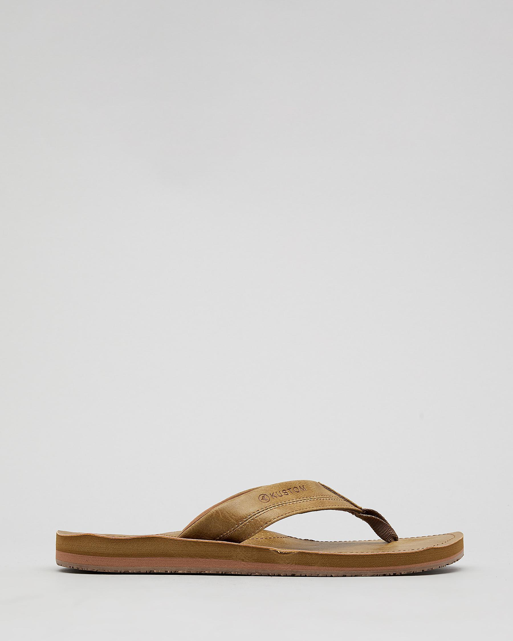 Shop Kustom Vego 2 Sandals In Tan - Fast Shipping & Easy Returns - City ...