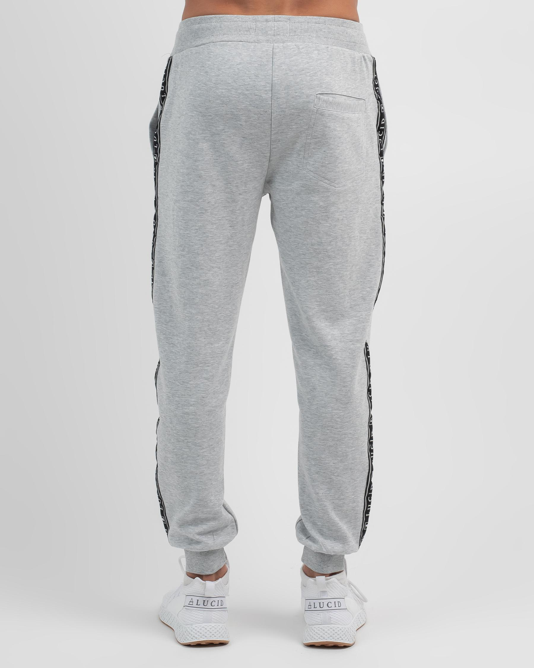 Shop Lucid Perspective Track Pants In Light Grey Marle - Fast Shipping ...