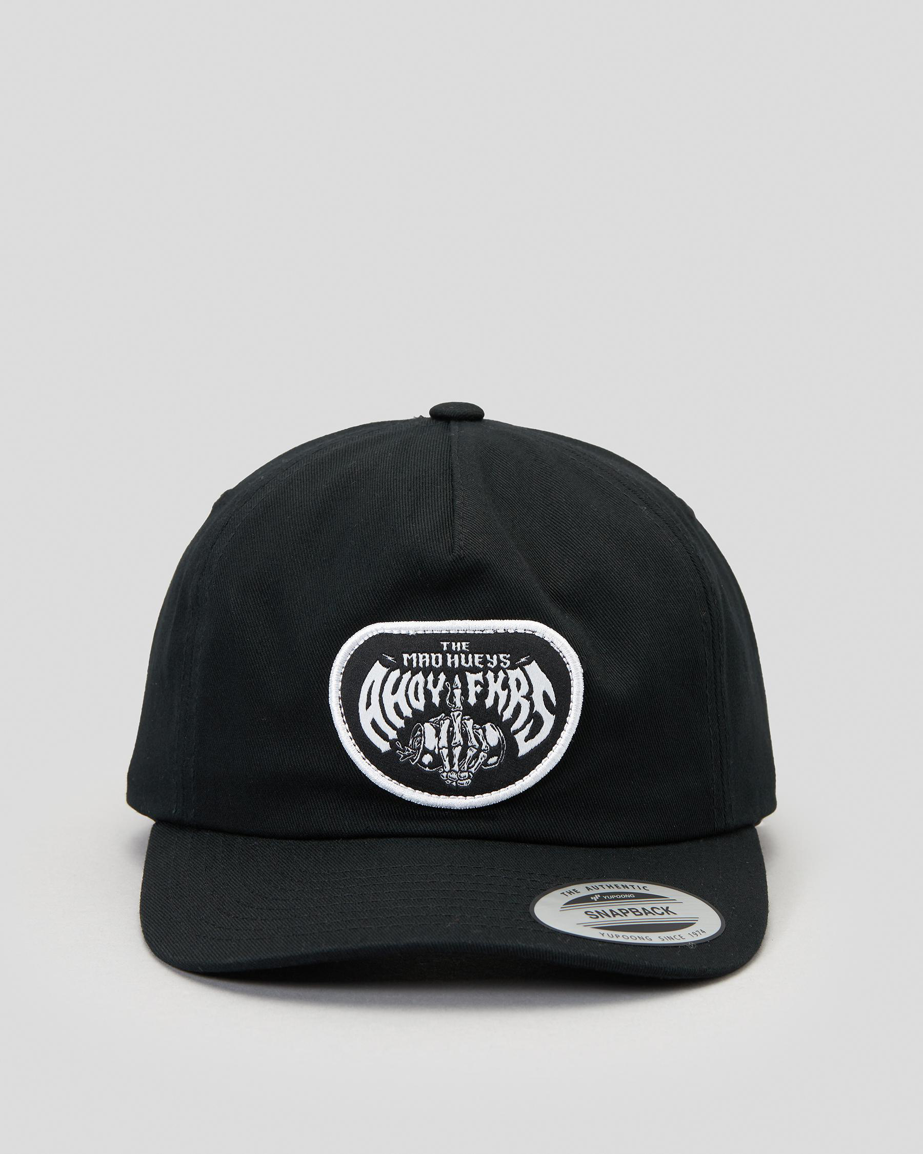 Shop The Mad Hueys Metal Ahoy FKRS Unstructured Snapback Cap In Black ...