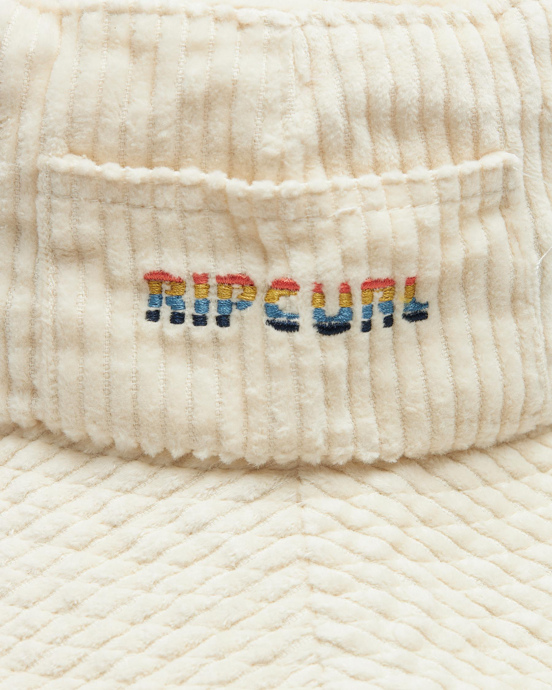 Shop Rip Curl Revival Cord Bucket Hat In Off White - Fast Shipping ...