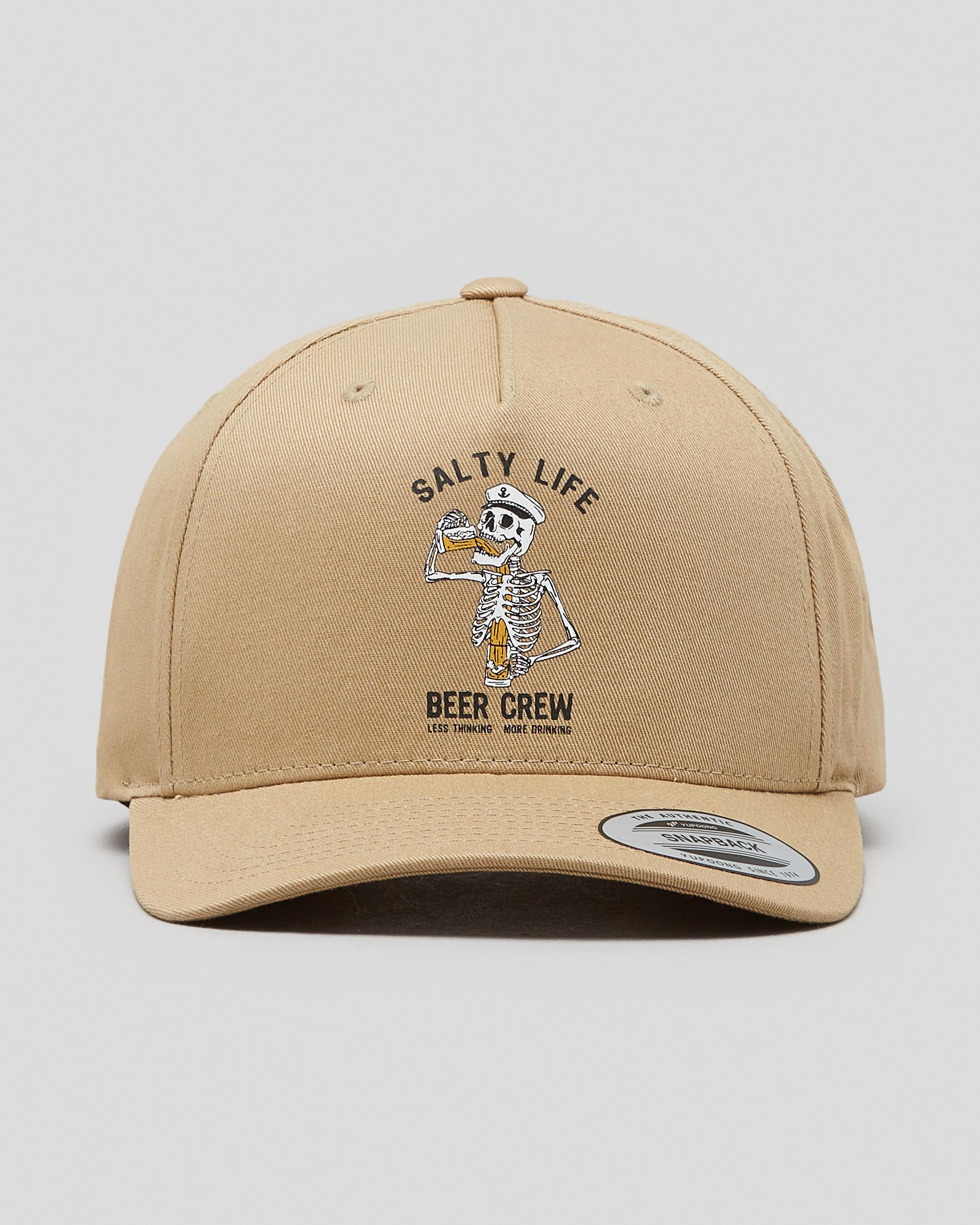 Shop Salty Life Smashed Snapback Cap In Tan - Fast Shipping & Easy ...