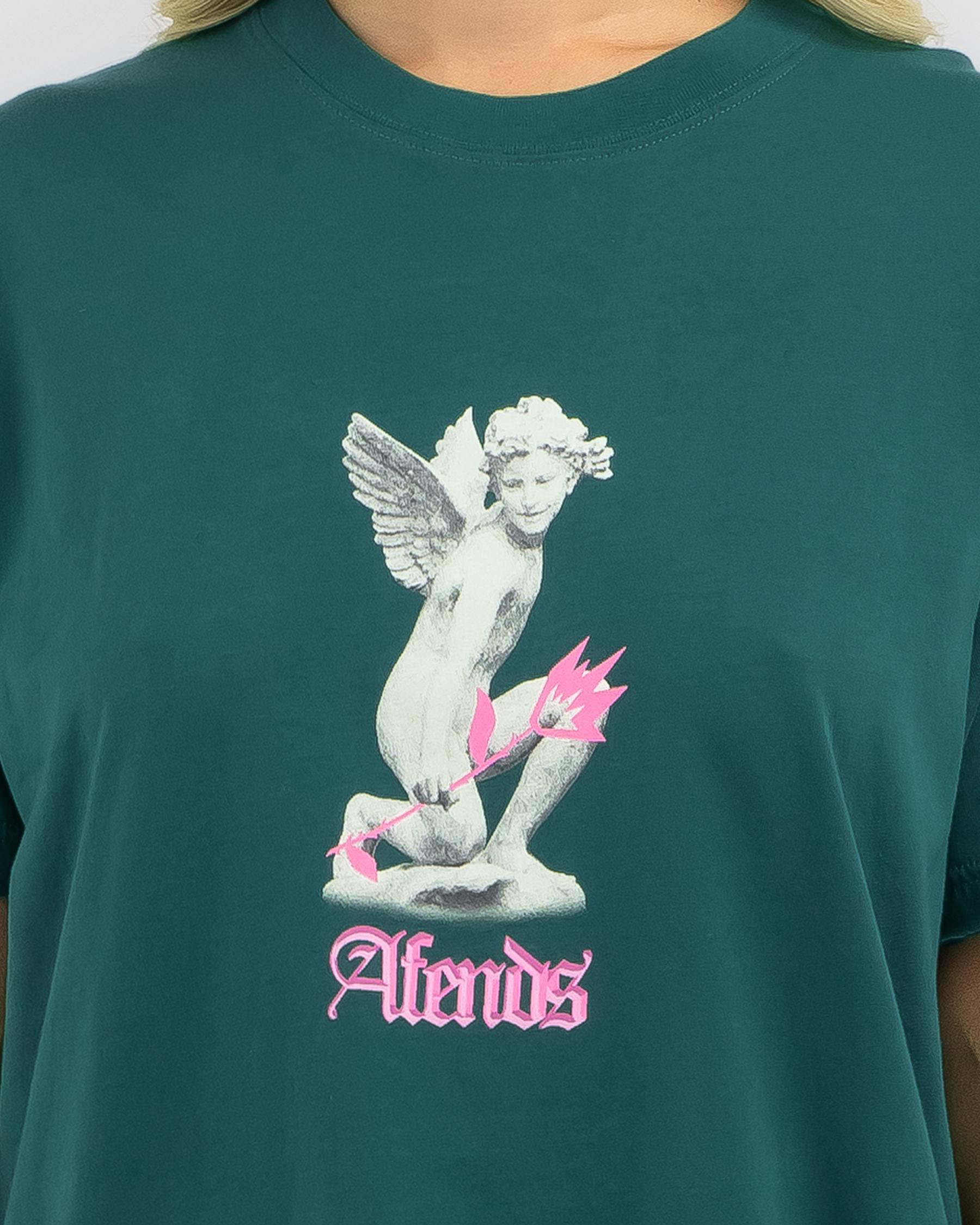 Shop Afends Fight Or Flight Recycled Oversized T-Shirt In Pine - Fast ...