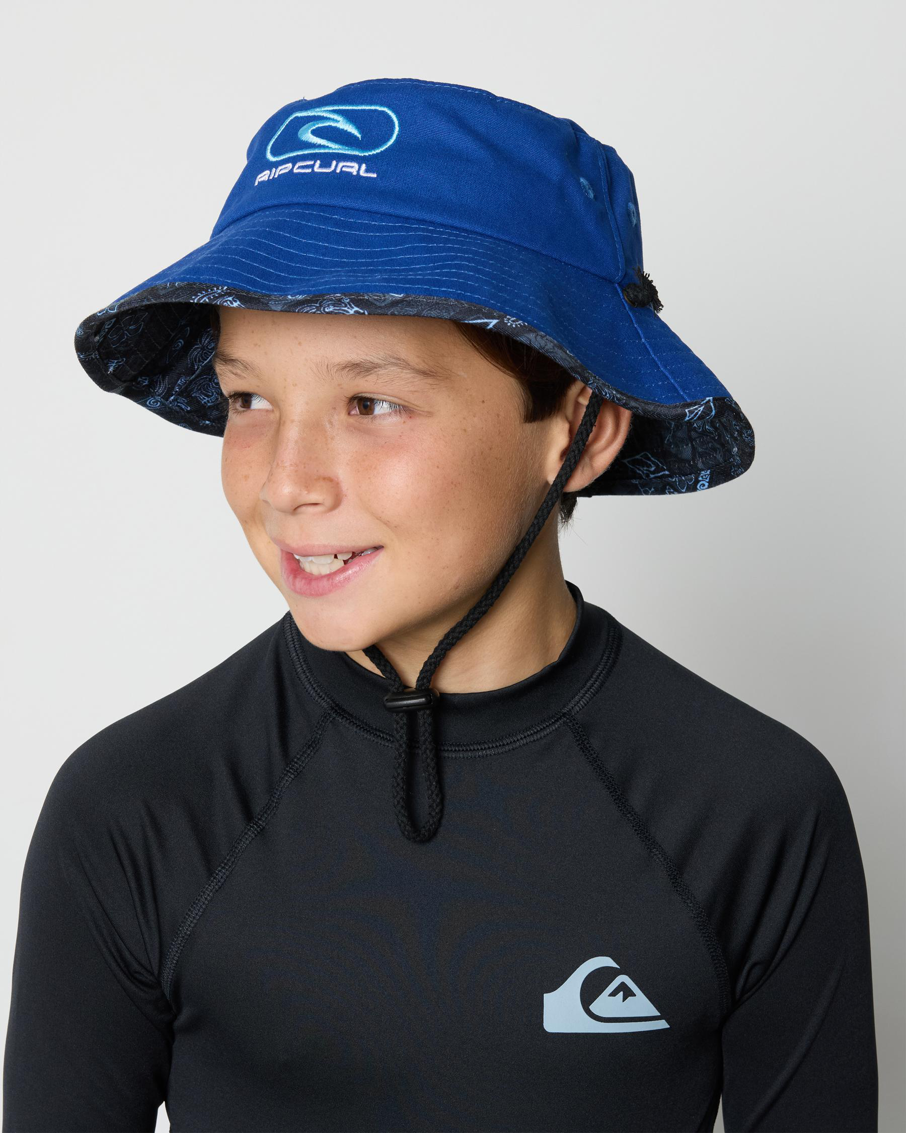 Shop Rip Curl Boys' Combo Mid Brim Hat In Wild Berry - Fast Shipping ...