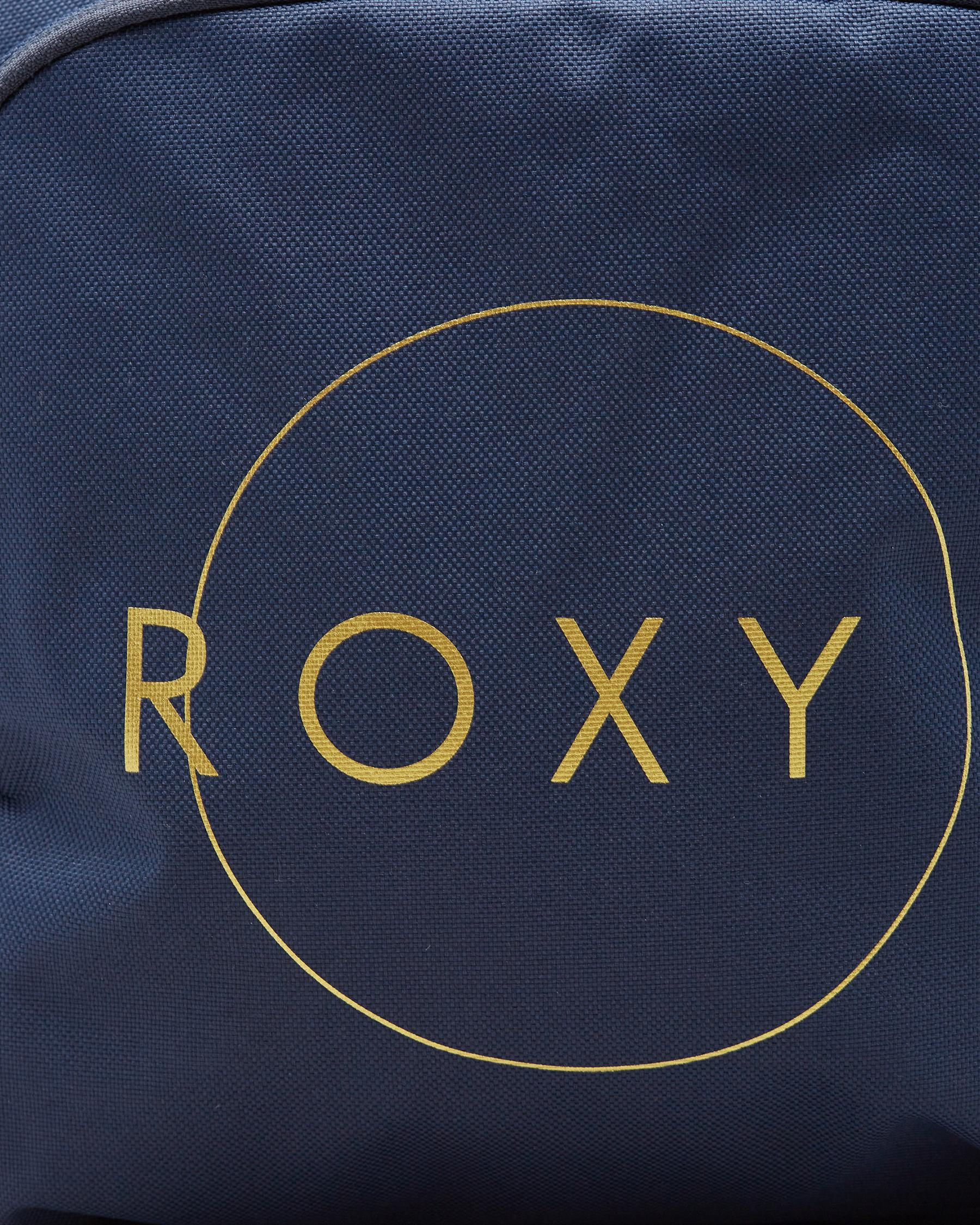 Shop Roxy Shadow Swell Solid Logo Backpack In Mood Indigo - Fast ...