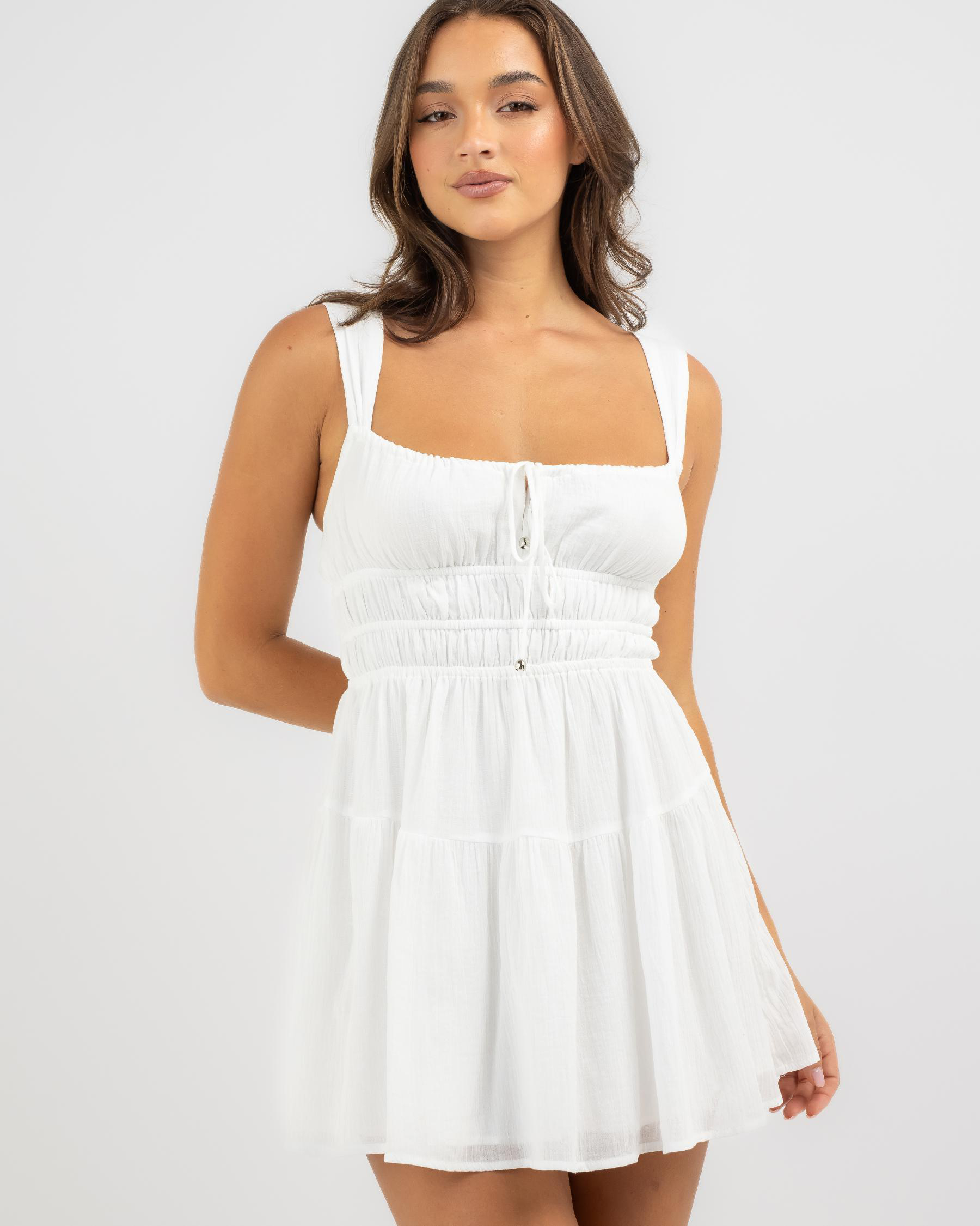 Shop Alive Girl Darcy Dress In White - Fast Shipping & Easy Returns ...