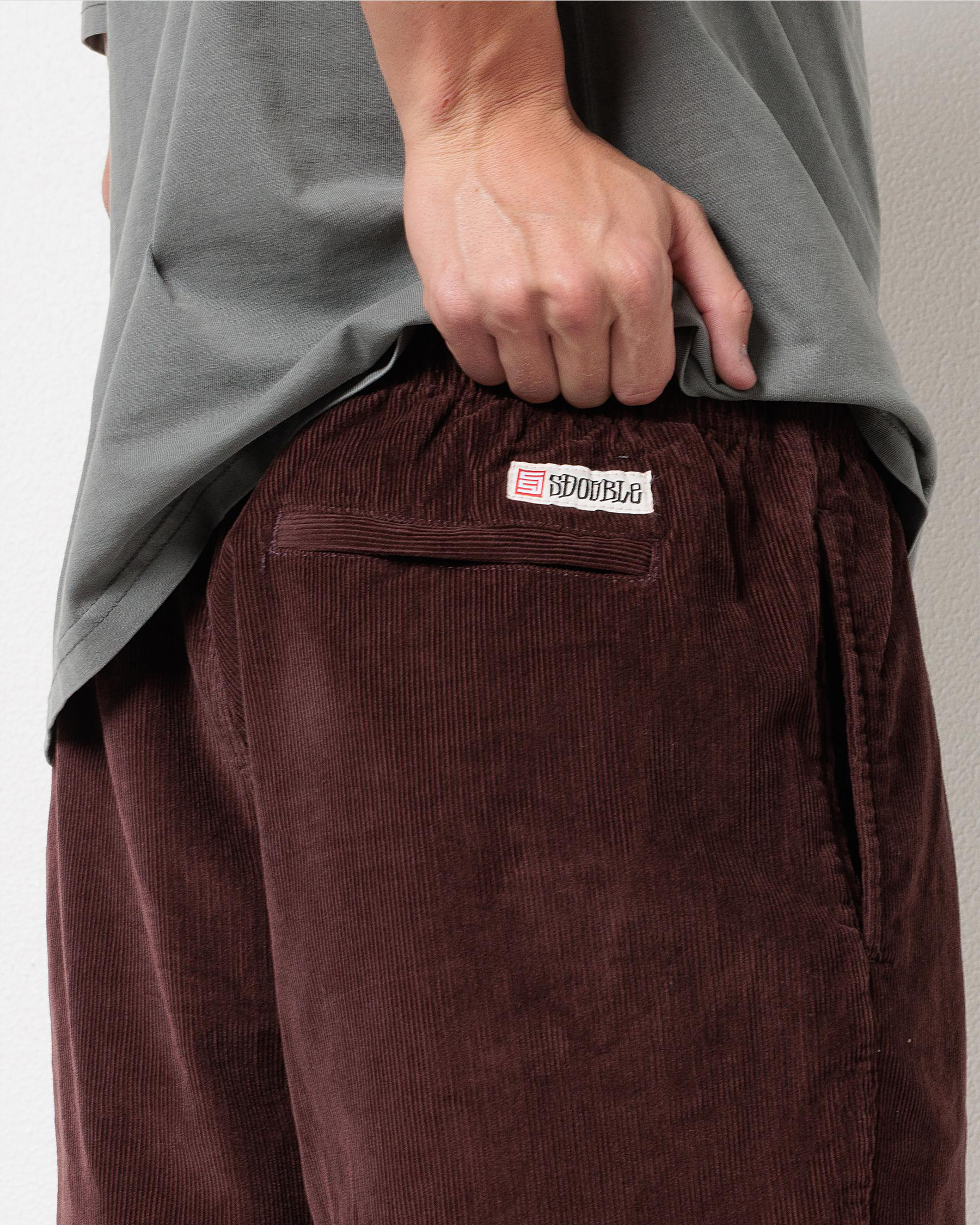 S-Double Cord Coast Shorts In Merlot - FREE* Shipping & Easy Returns ...