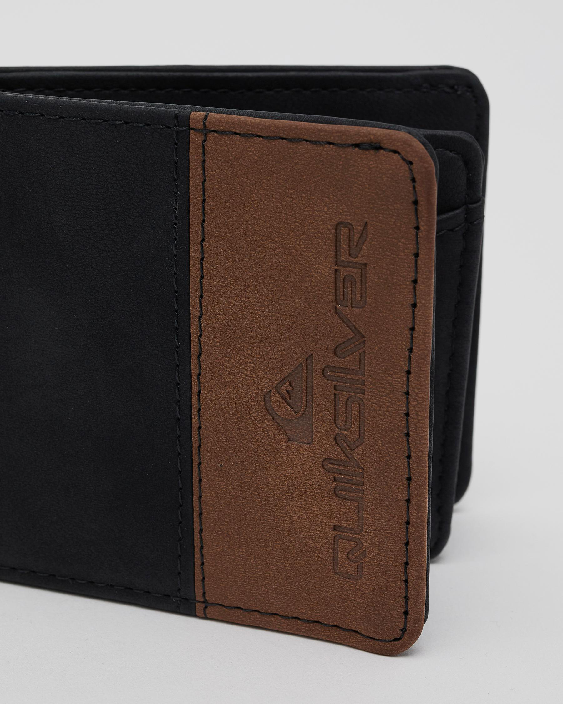 Shop Quiksilver Sea Country Wallet In Black - Fast Shipping & Easy ...