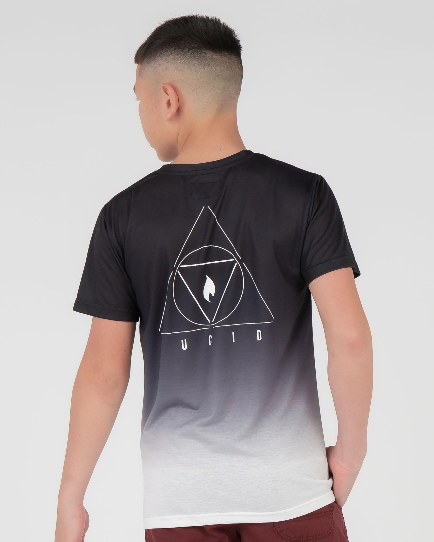 Shop Lucid Boys' Intense T-Shirt In Black Fade - Fast Shipping & Easy ...